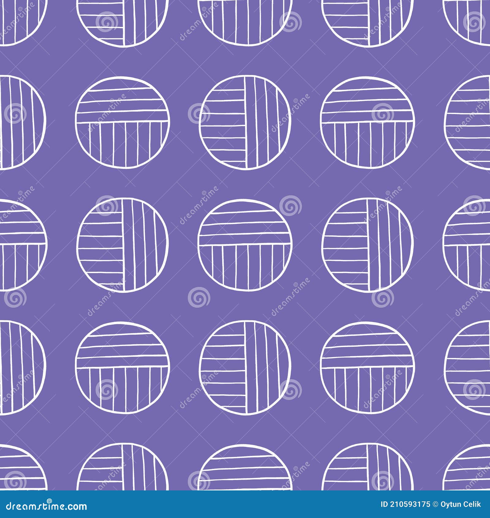 Vector Seamless Texture Background Pattern. Hand Drawn, Purple, White ...