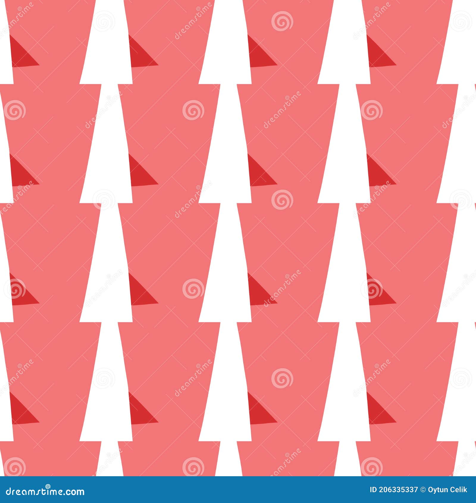 Vector Seamless Texture Background Pattern. Hand Drawn, Red, White ...