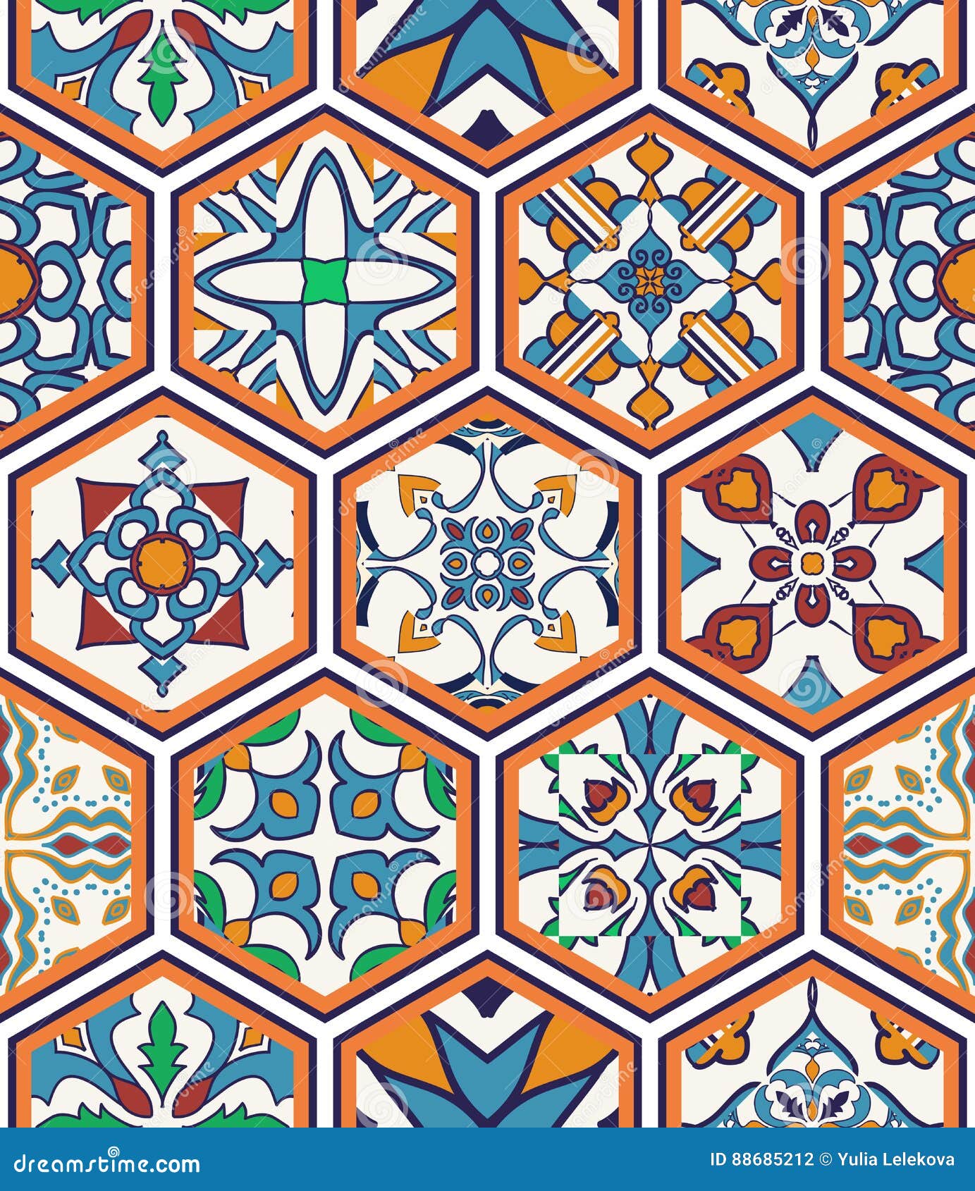 Vector Seamless Texture. Beautiful Mega Patchwork Pattern for Design and Fashion with Decorative ...