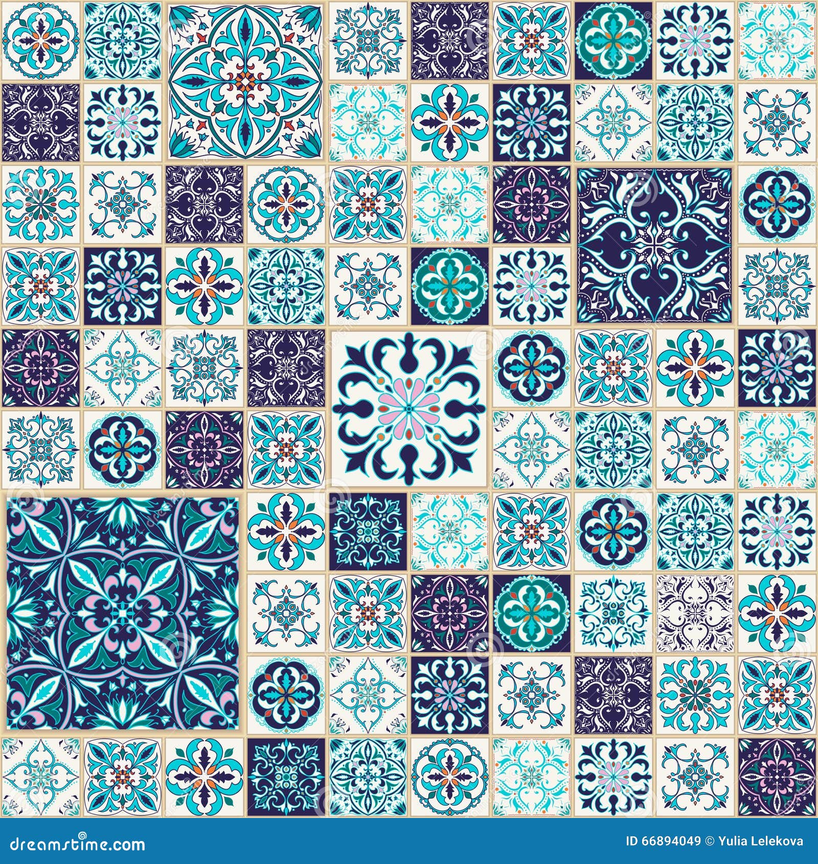 Vector Seamless Texture. Beautiful Patchwork Pattern for Design and ...
