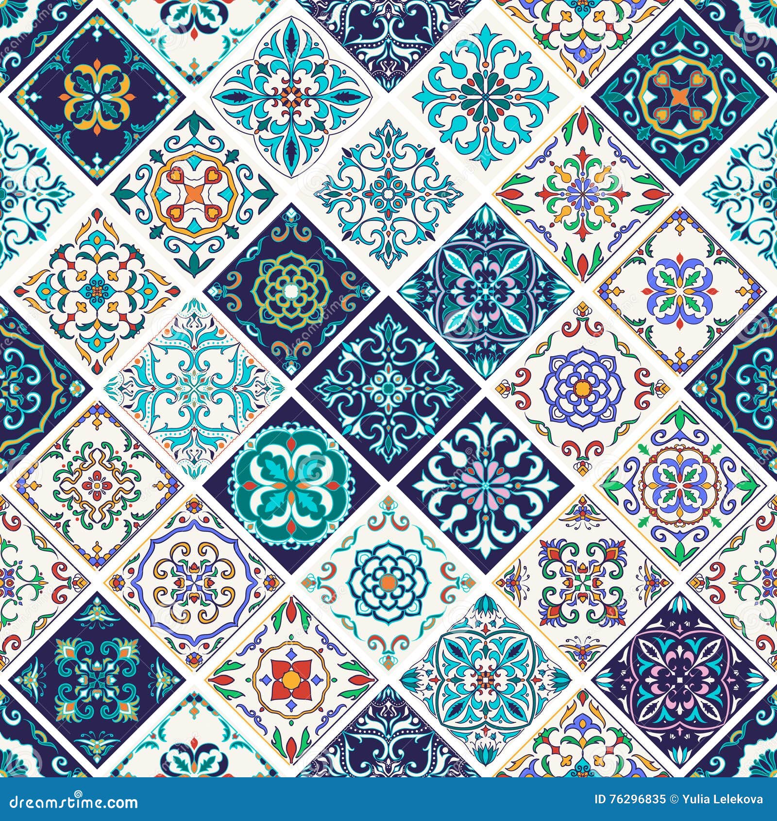 Vector Seamless Texture. Beautiful Patchwork Pattern for Design and ...