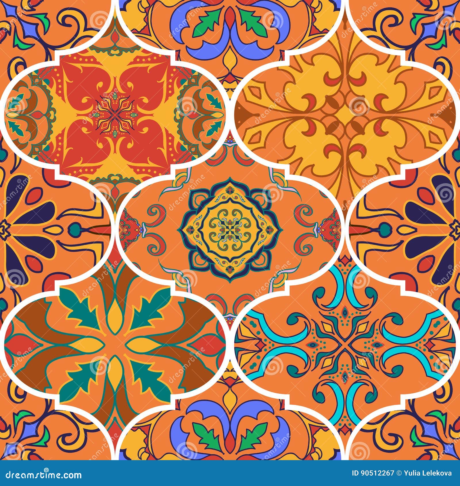 Vector Seamless Texture. Beautiful Patchwork Pattern for Design and ...