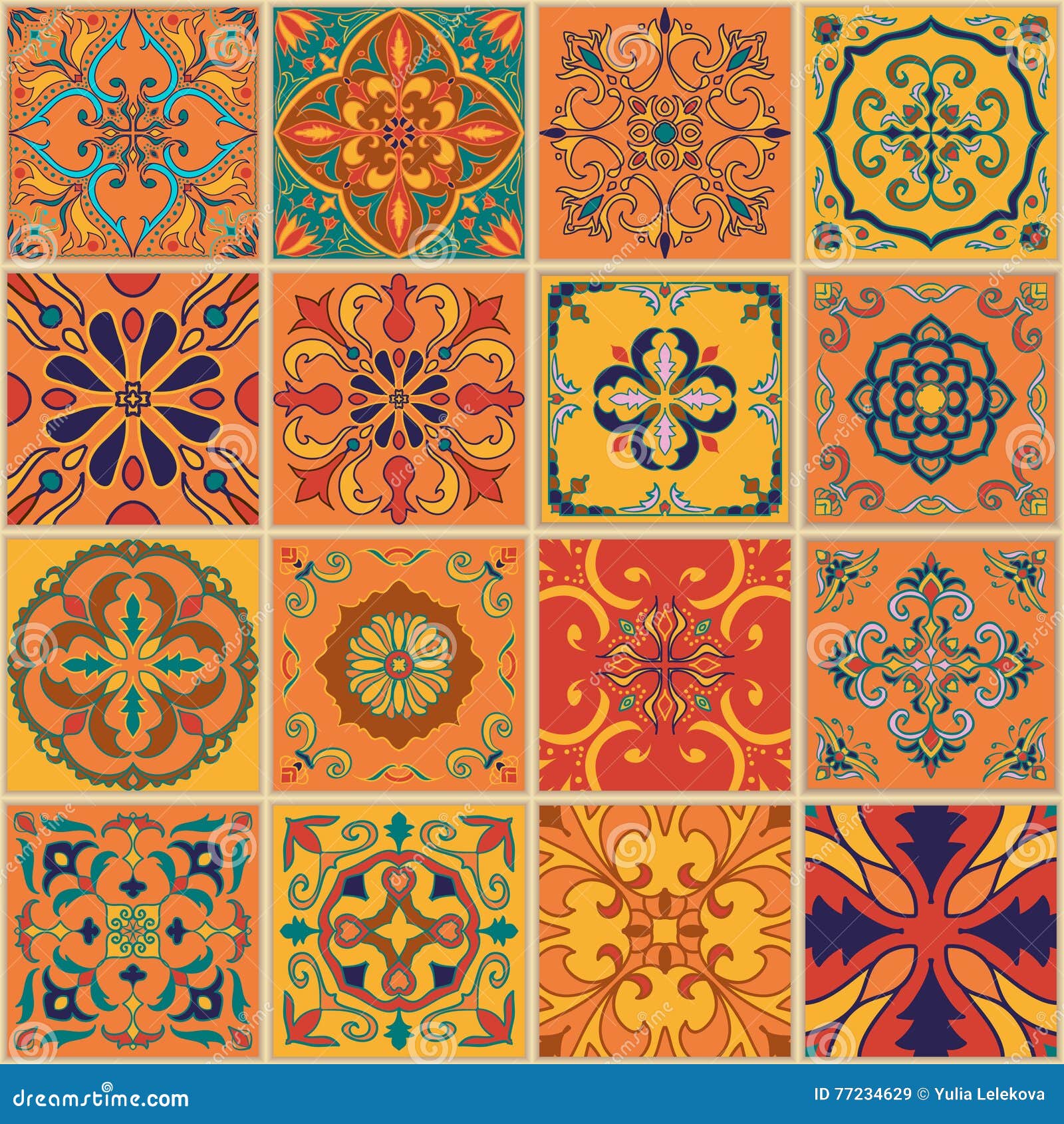 Vector Seamless Texture. Beautiful Patchwork Pattern for Design and ...