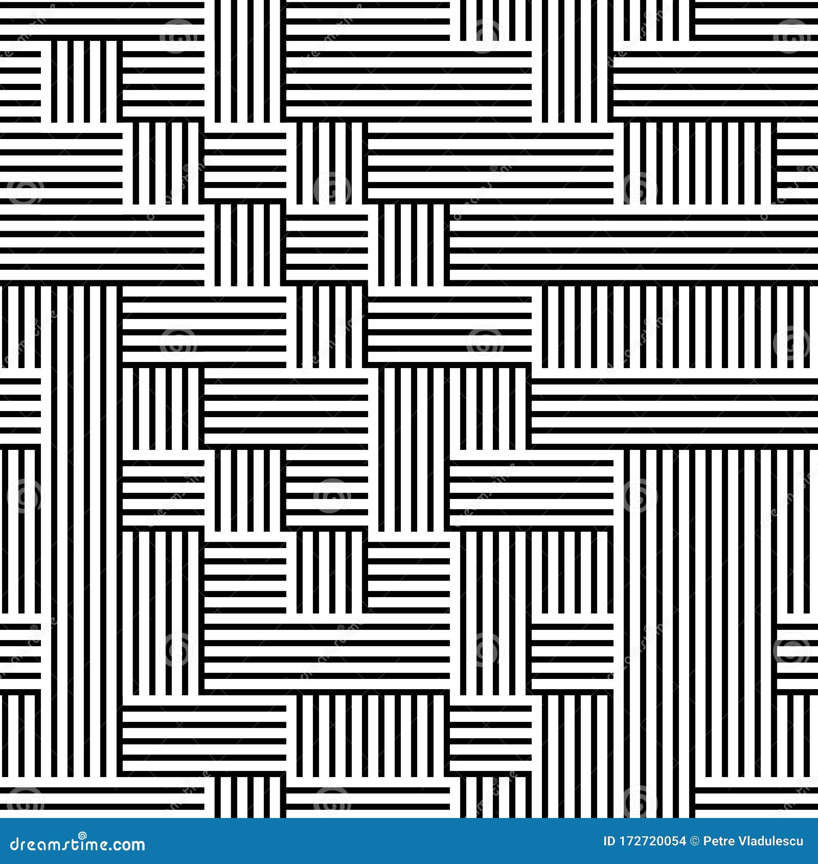 Vector Seamless Texture(black and White Lines), Modern Stylish Image ...