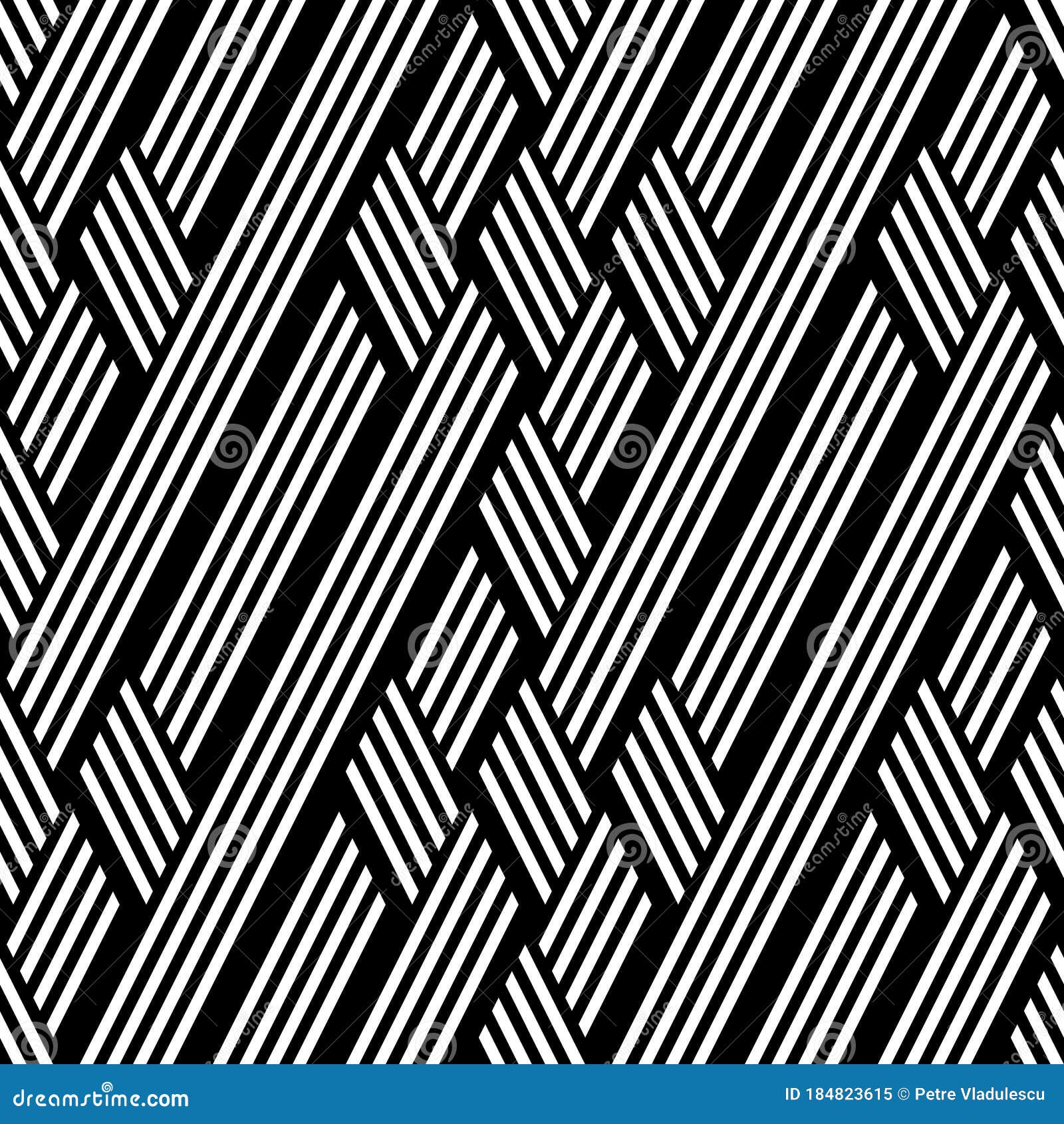 Vector Seamless Texture(black and White Lines), Modern Stylish Image ...