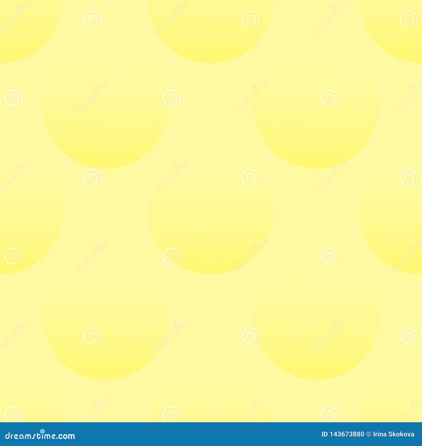 Vector Seamless Texture with 3d Balls on a Yellow Background Stock ...