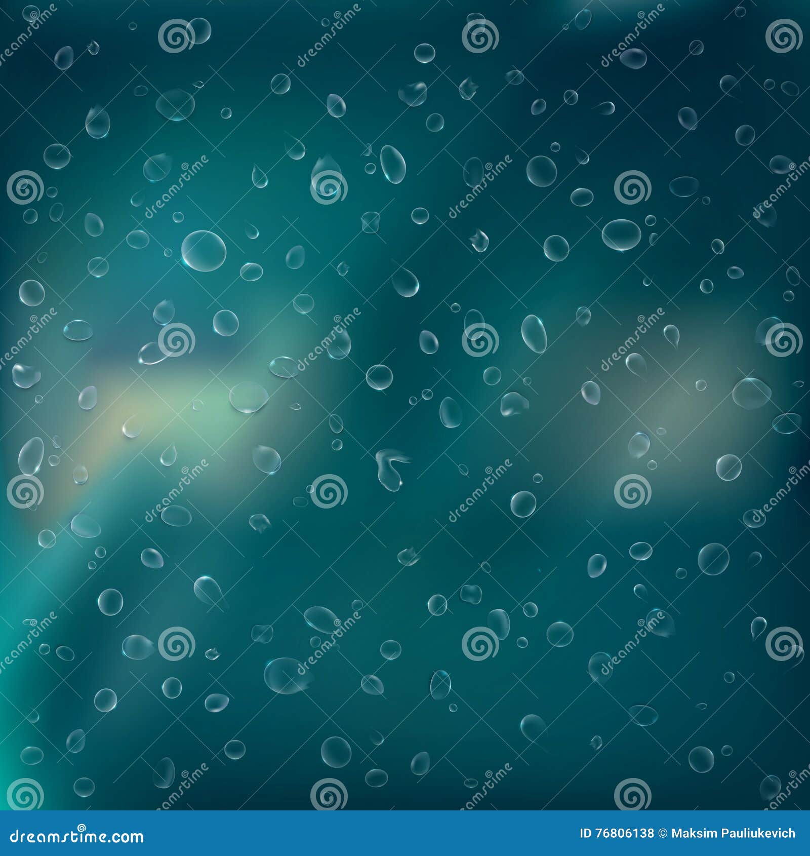 Vector Seamless Texture with Drops. Stock Vector - Illustration of ...