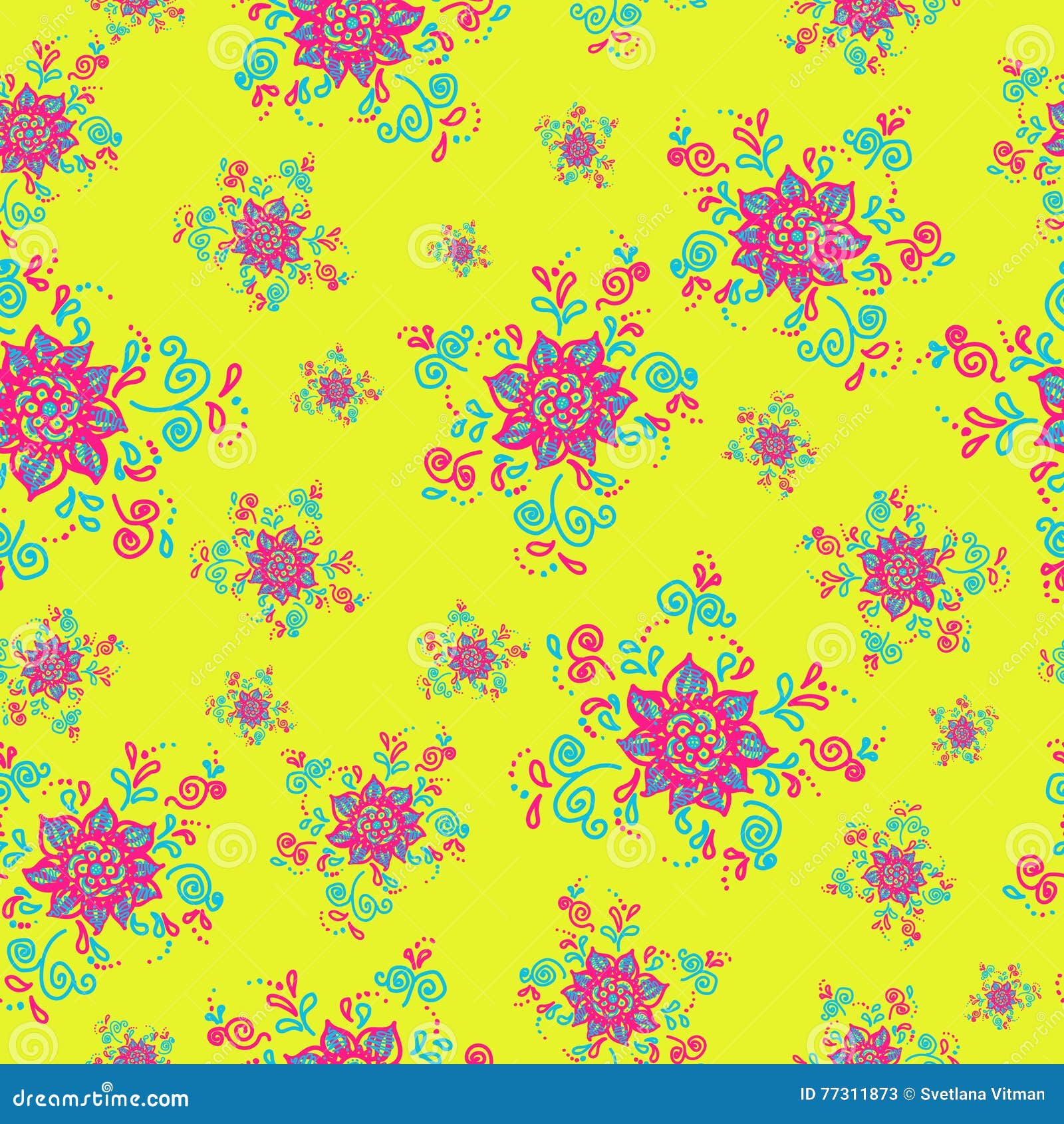 Vector Seamless Texture .Endless . Bright Pattern. Summer Template ...