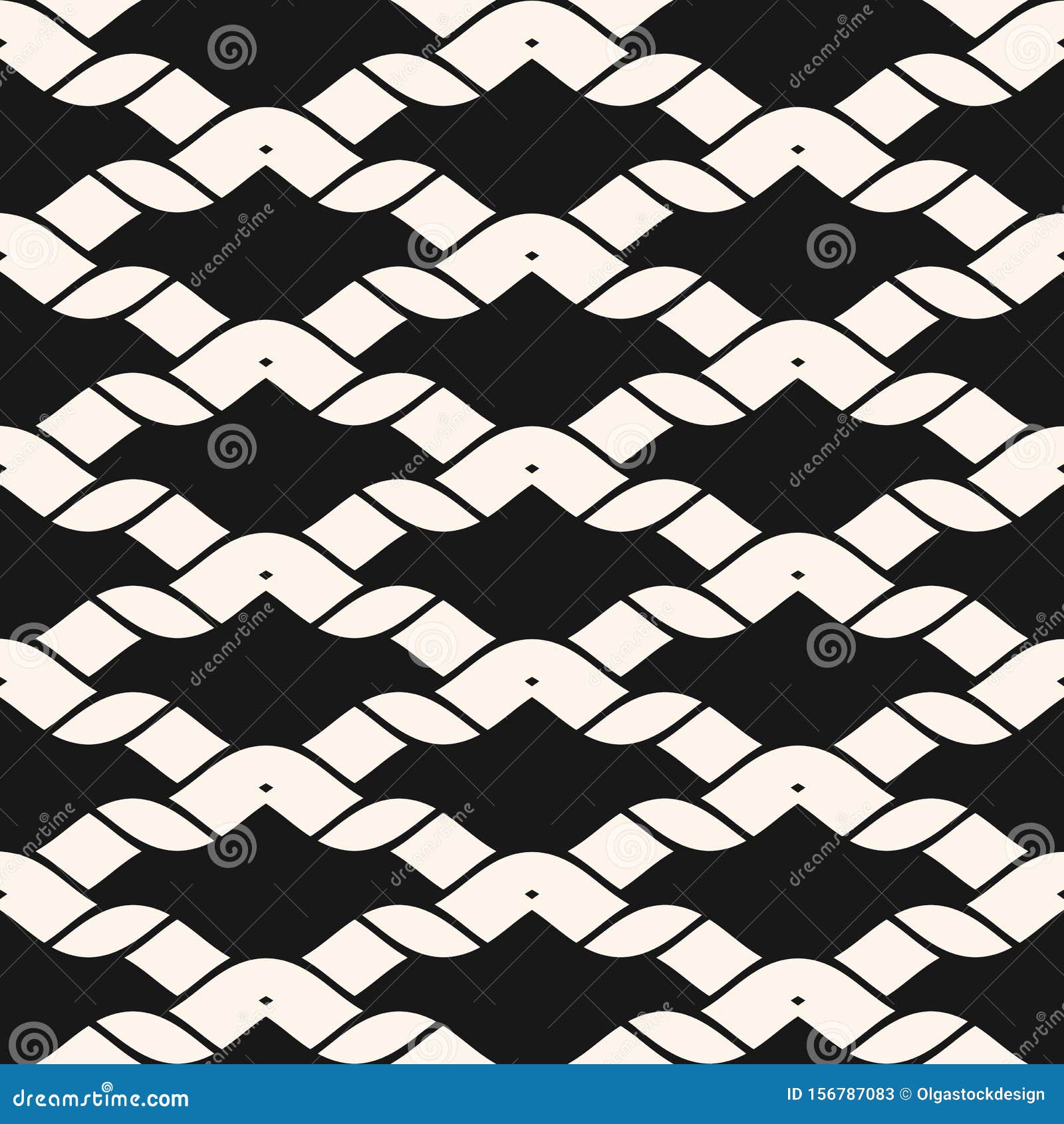 Vector Seamless Texture with Mesh, Grid, Lace. Black and White Abstract ...