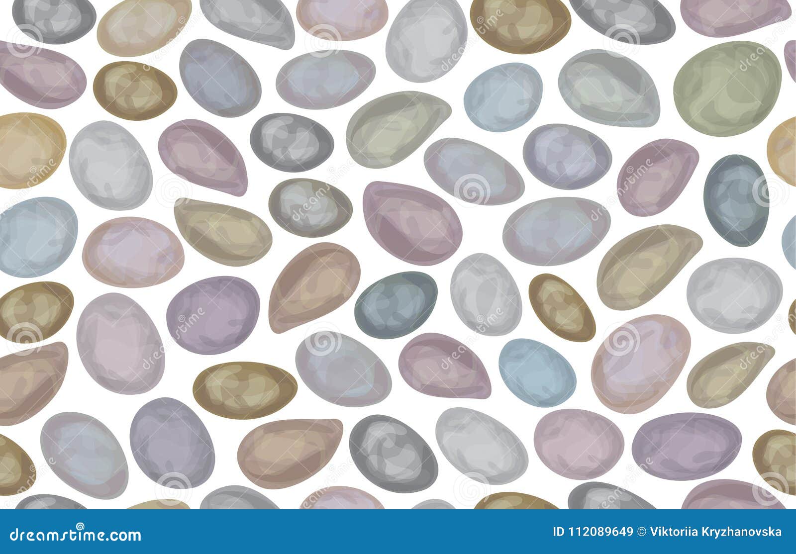 Vector Seamless Texture Pebbles. Stock Vector - Illustration of ...