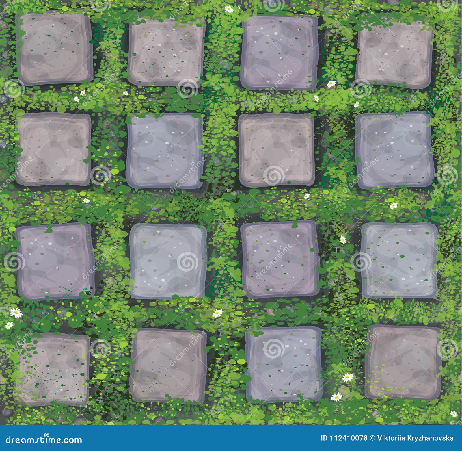 Vector Seamless Texture Stones Pavement. Stock Vector - Illustration of ...