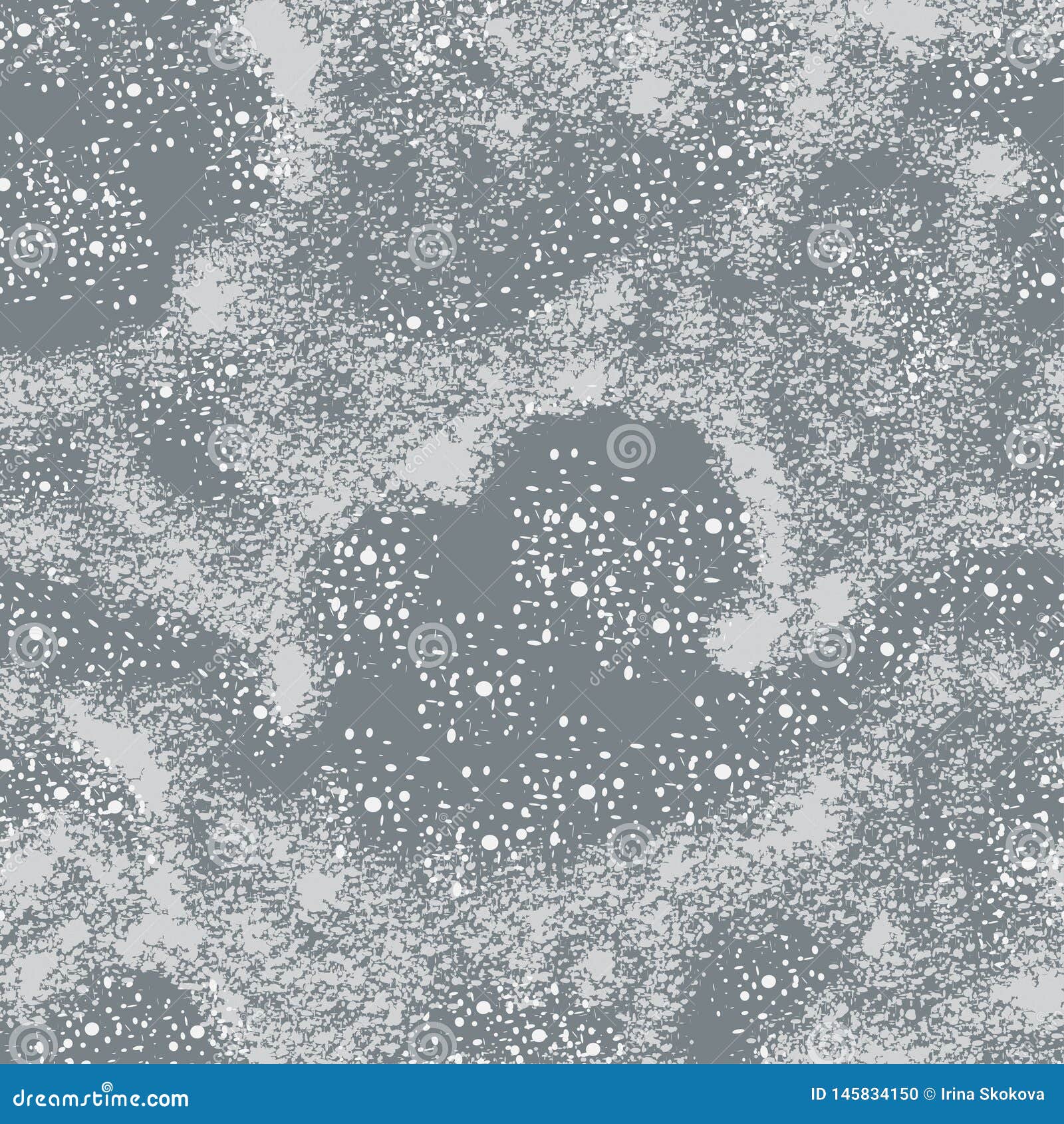 Vector Seamless Texture of Universe in Grey Colors Stock Illustration ...