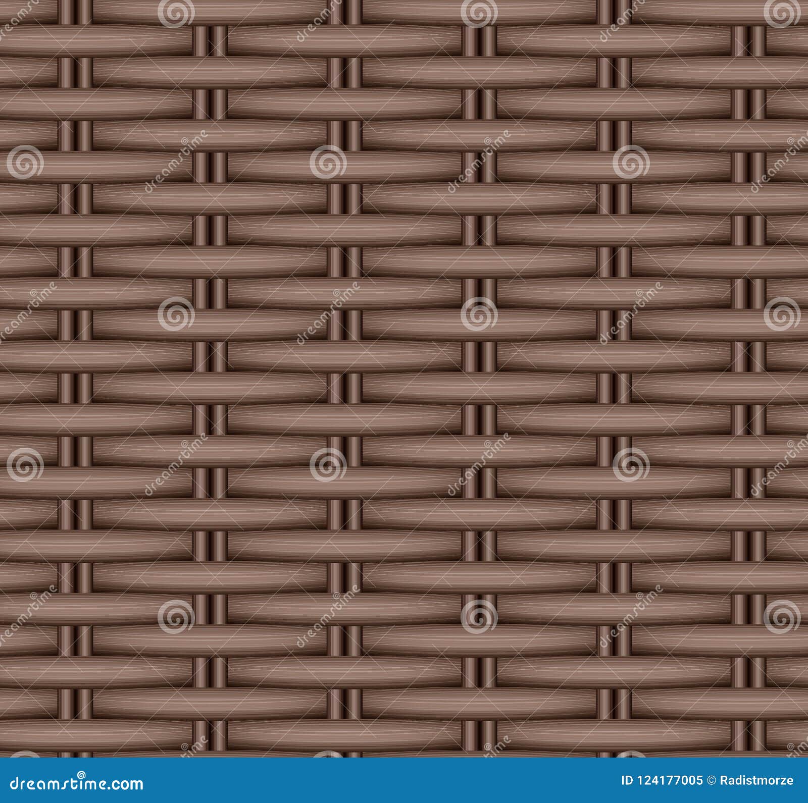 Vector Seamless Texture of a Wicker Basket. Stock Illustration ...