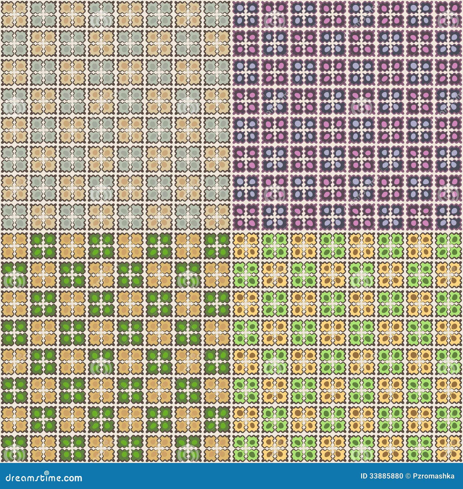 Vector Seamless Tiled Pattern. Wallpaper Backgroun Stock Vector ...