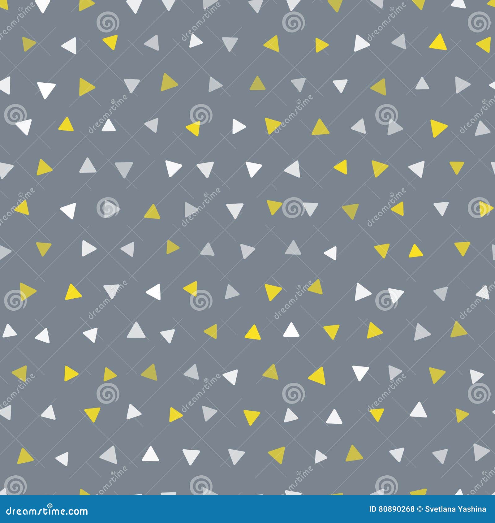 Vector Seamless Trendy Triangle Geometric Pattern. Stock Vector ...