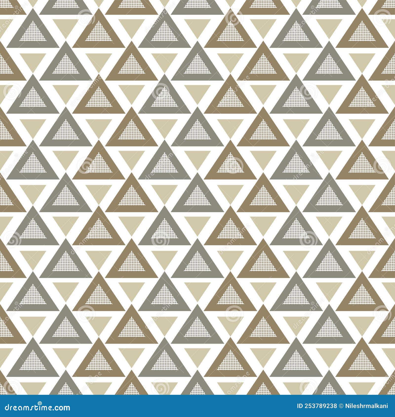 Vector Seamless Triangular Pattern Design Stock Vector - Illustration ...