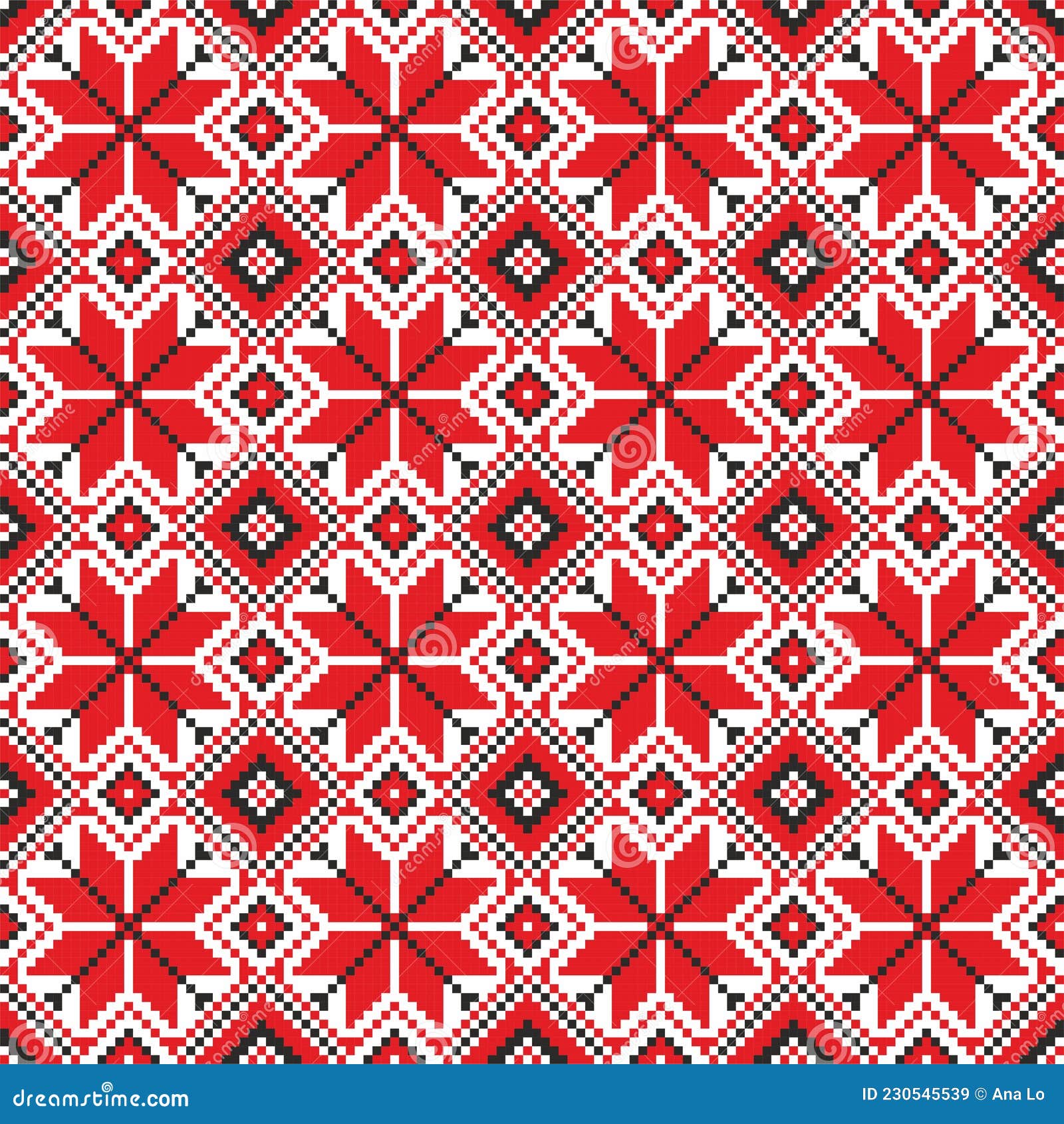 Vector Seamless Ukrainian National Pattern Stock Vector - Illustration ...