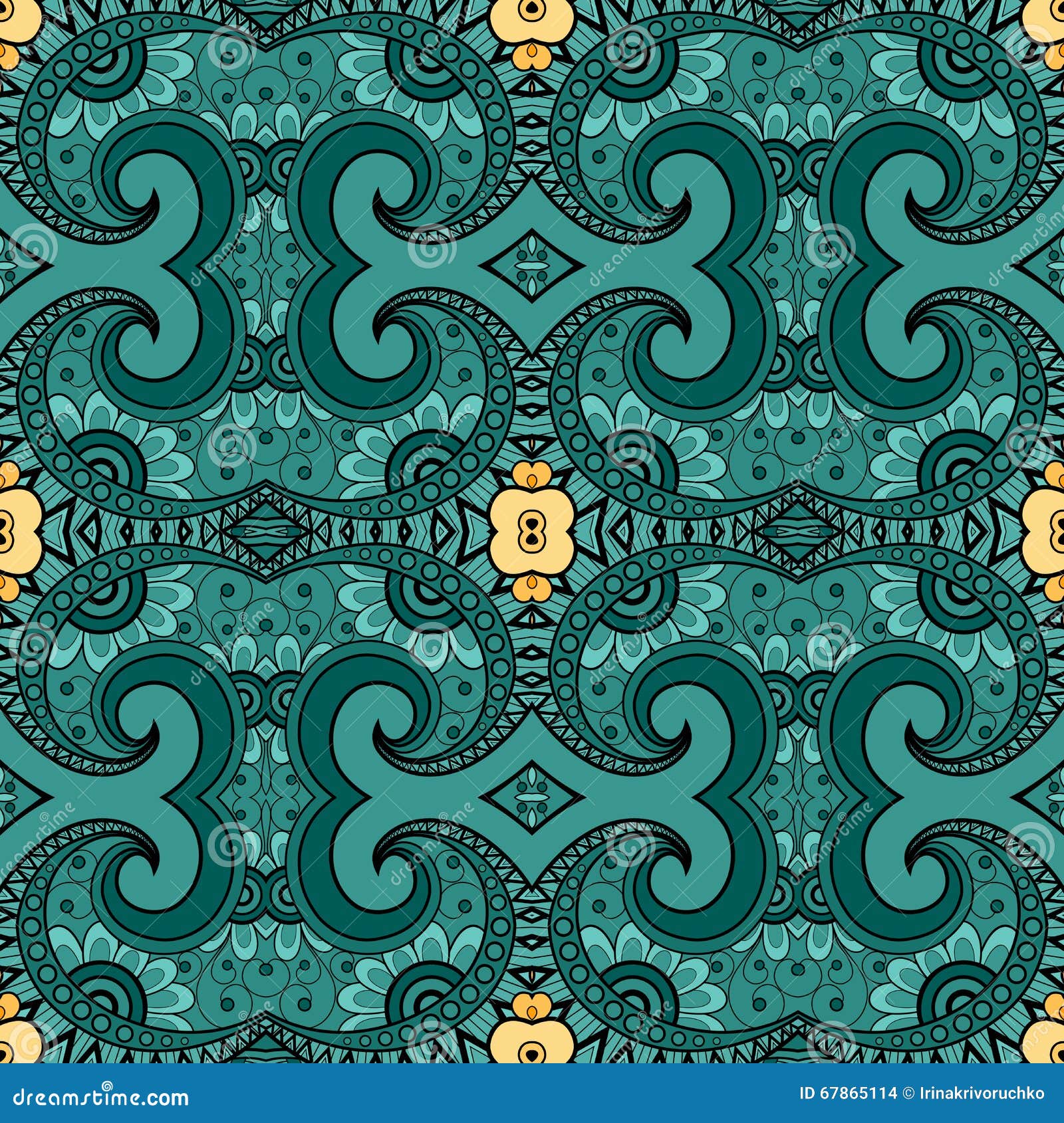 Vector Seamless Vintage Lace Pattern Stock Vector - Illustration of ...