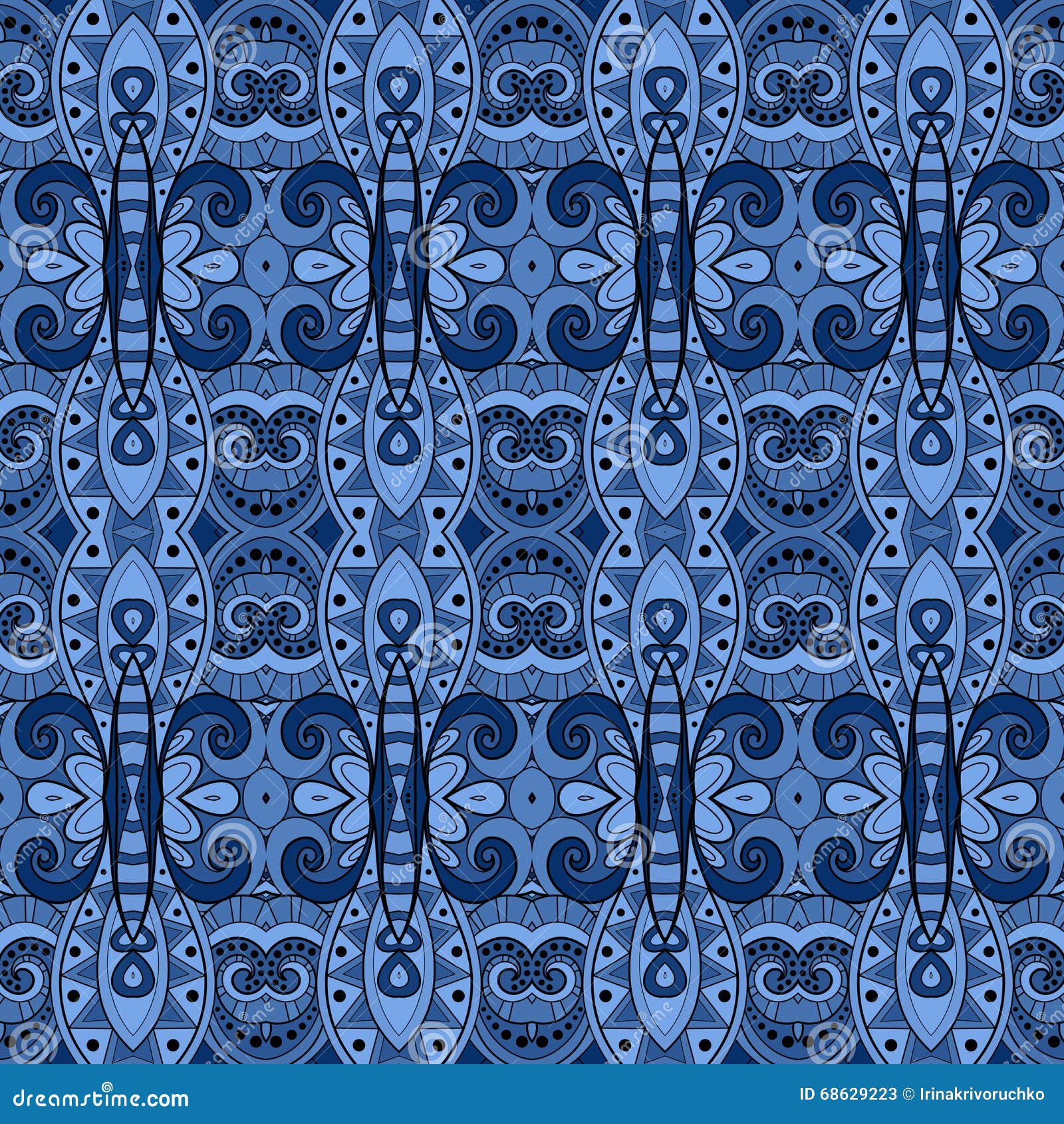 Vector Seamless Vintage Lace Pattern Stock Vector - Illustration of ...