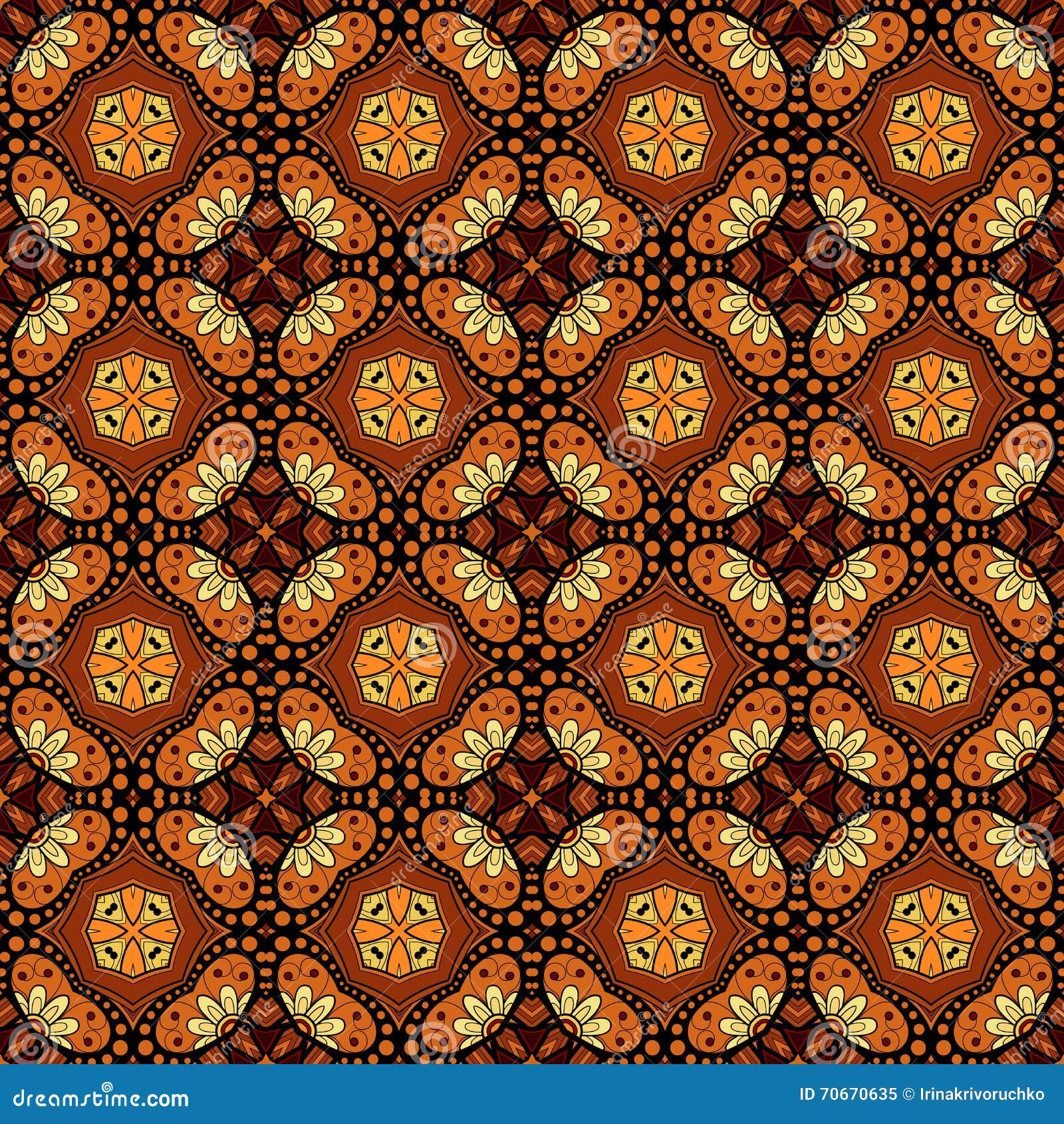 Vector Seamless Vintage Lace Pattern Stock Vector - Illustration of ...