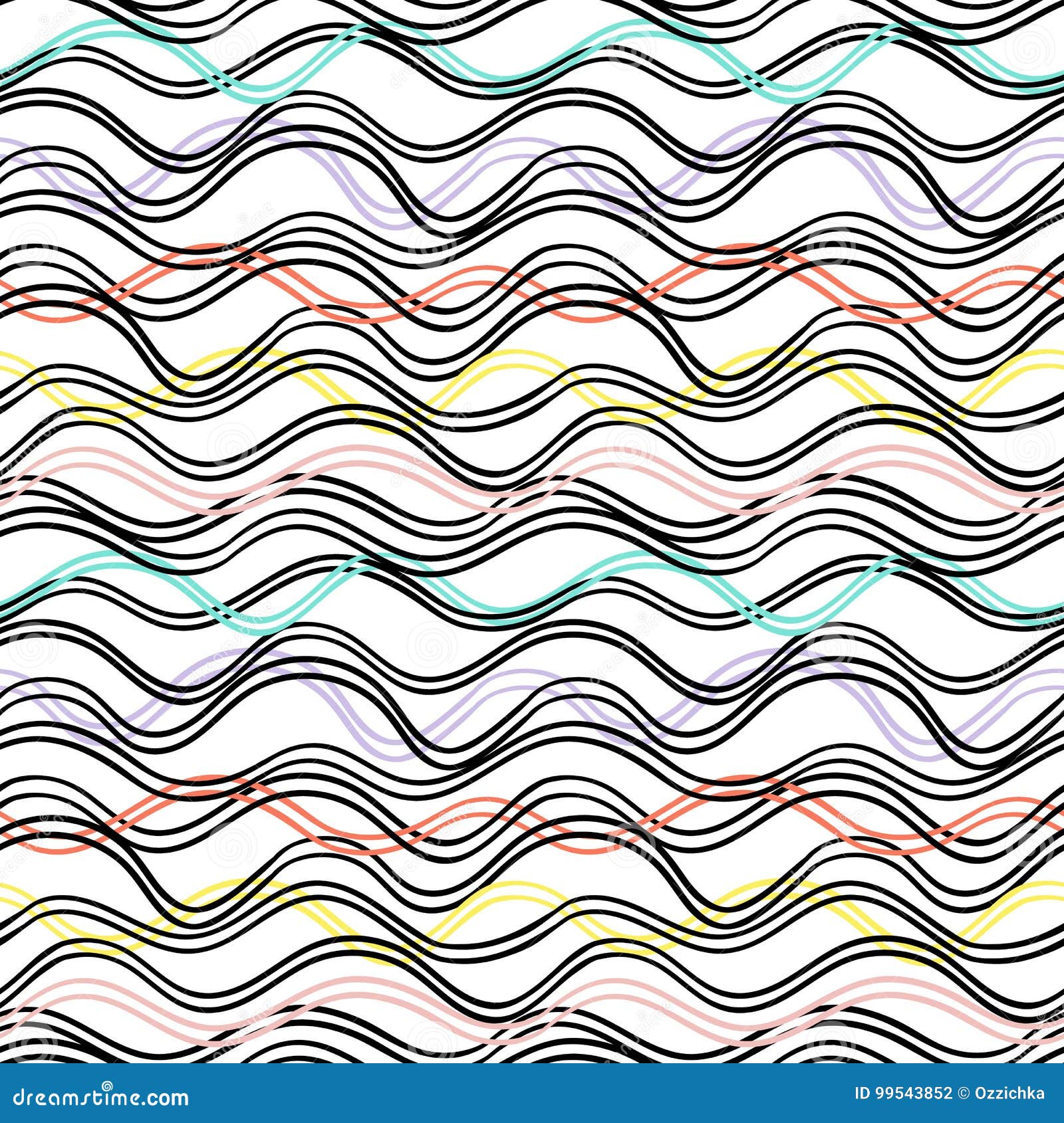 Vector Seamless Wavy Line Pattern. Graphic Texture. Hand Drawn ... Vector Seamless Wavy Line Pattern. Graphic Texture. Hand Drawn ...