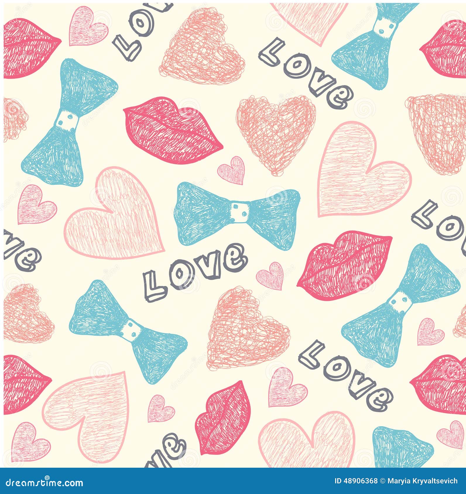 Set Of 4 Seamless Wedding Textures Cartoon Vector | CartoonDealer.com ...