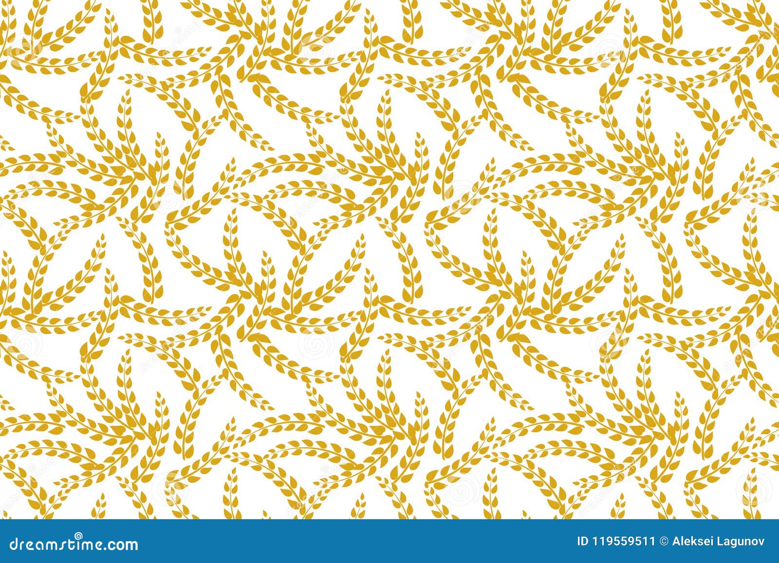 Seamless Wheat Ears Pattern Vector Illustration | CartoonDealer.com ...