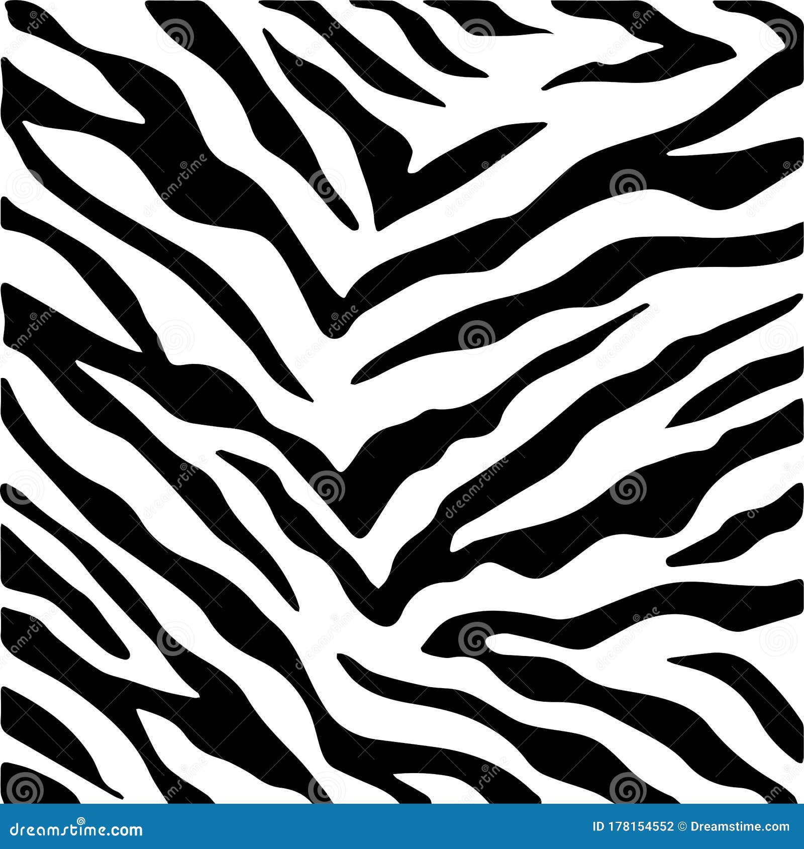 Vector of Seamless White Zebra Pattern. Print Stock Vector ...
