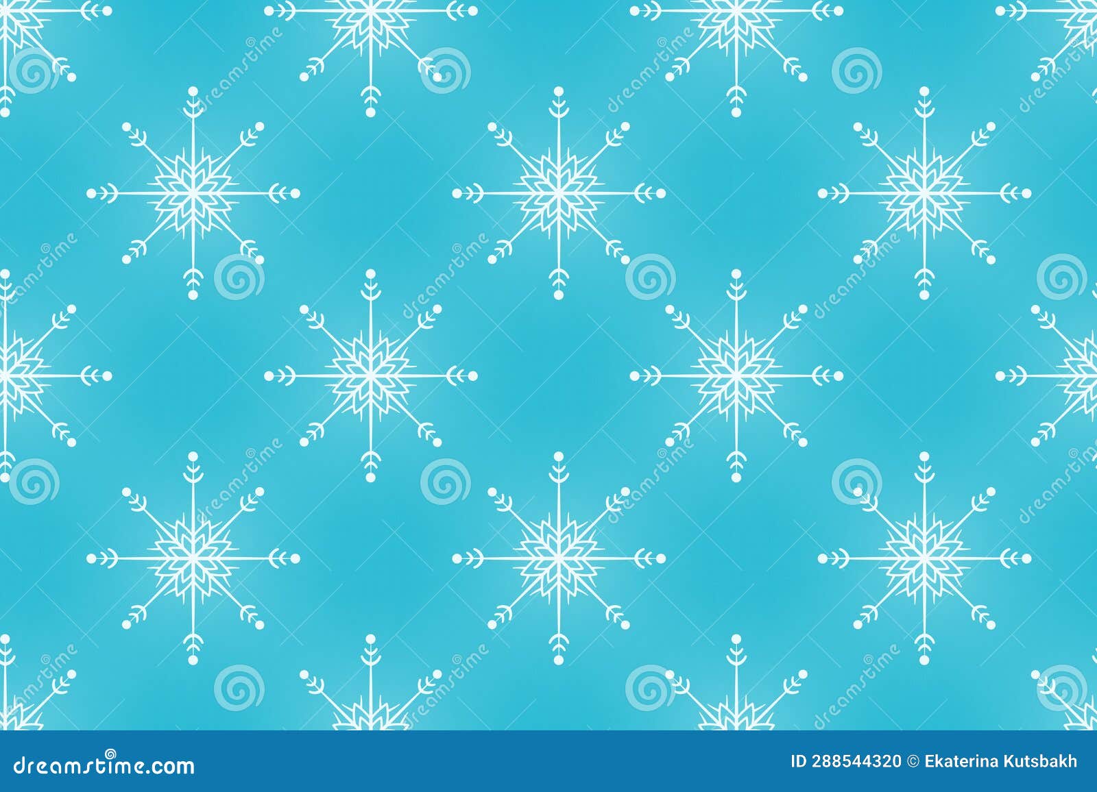 Vector Seamless Winter Pattern with Cool Glowing Cartoon Snowflakes ...