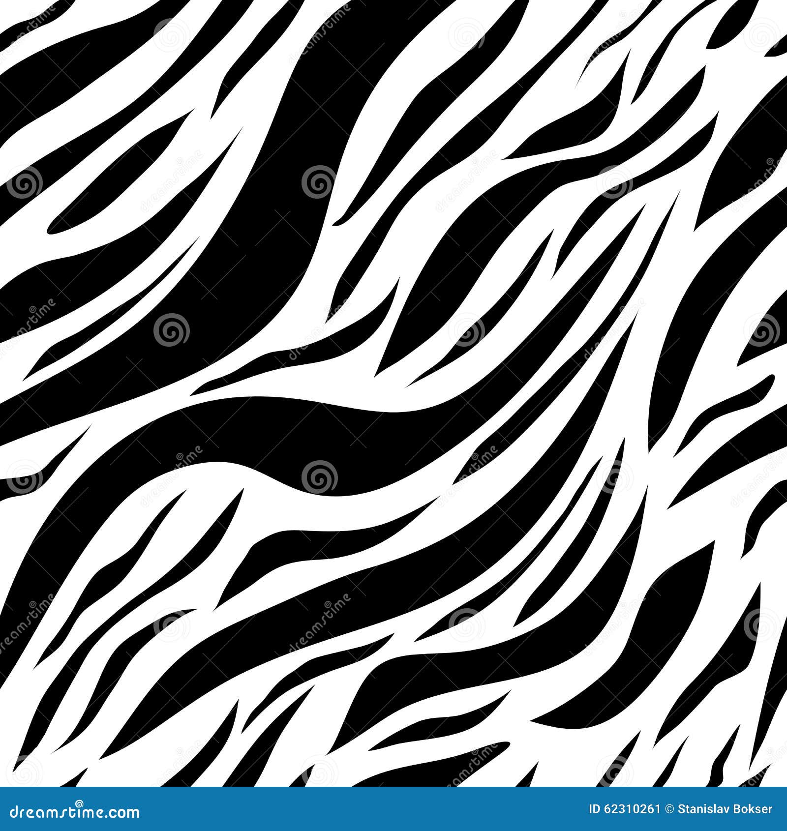 Vector Seamless Zebra Texture Stock Vector - Illustration of pattern ...