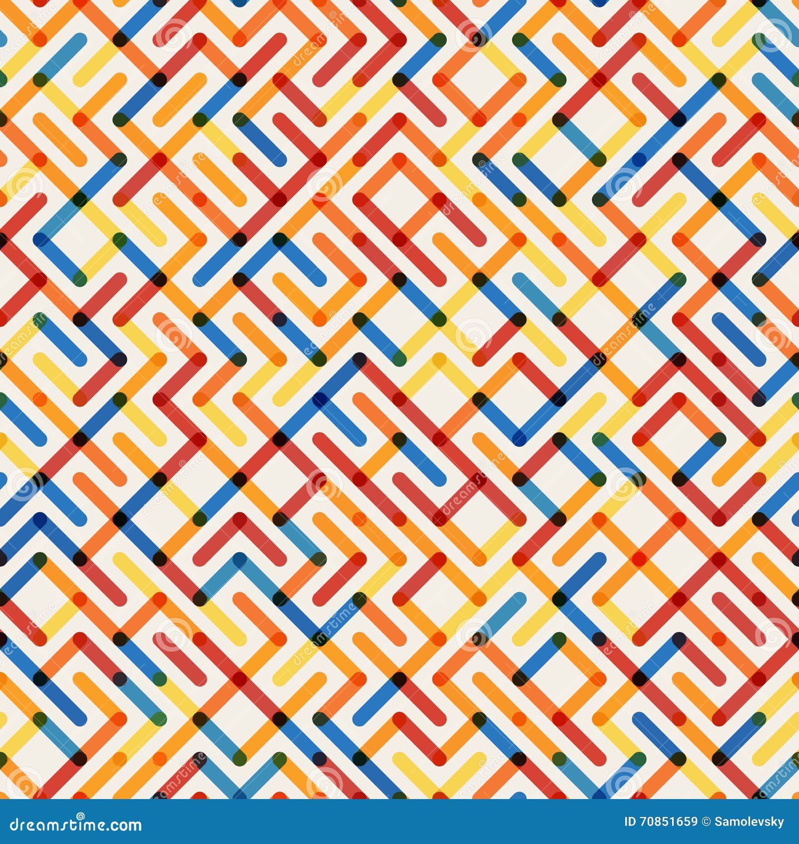Vector Seamlesss Multicolor Geometric Line Maze Grid Irregular Pattern ...
