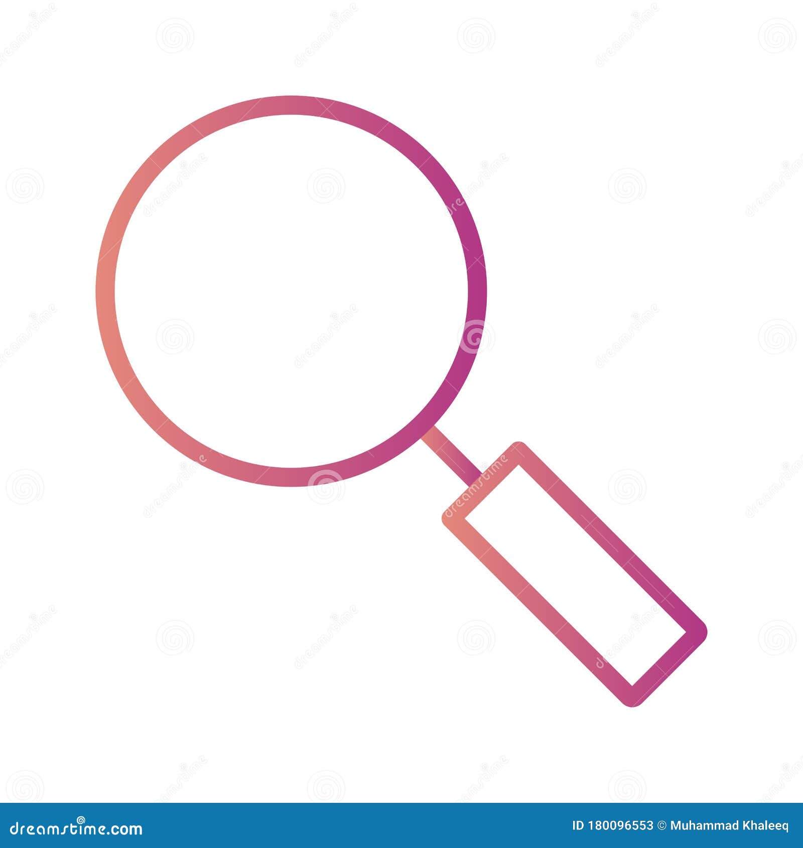 Vector Search Icon for Personal and Commercial Use. Stock Illustration ...
