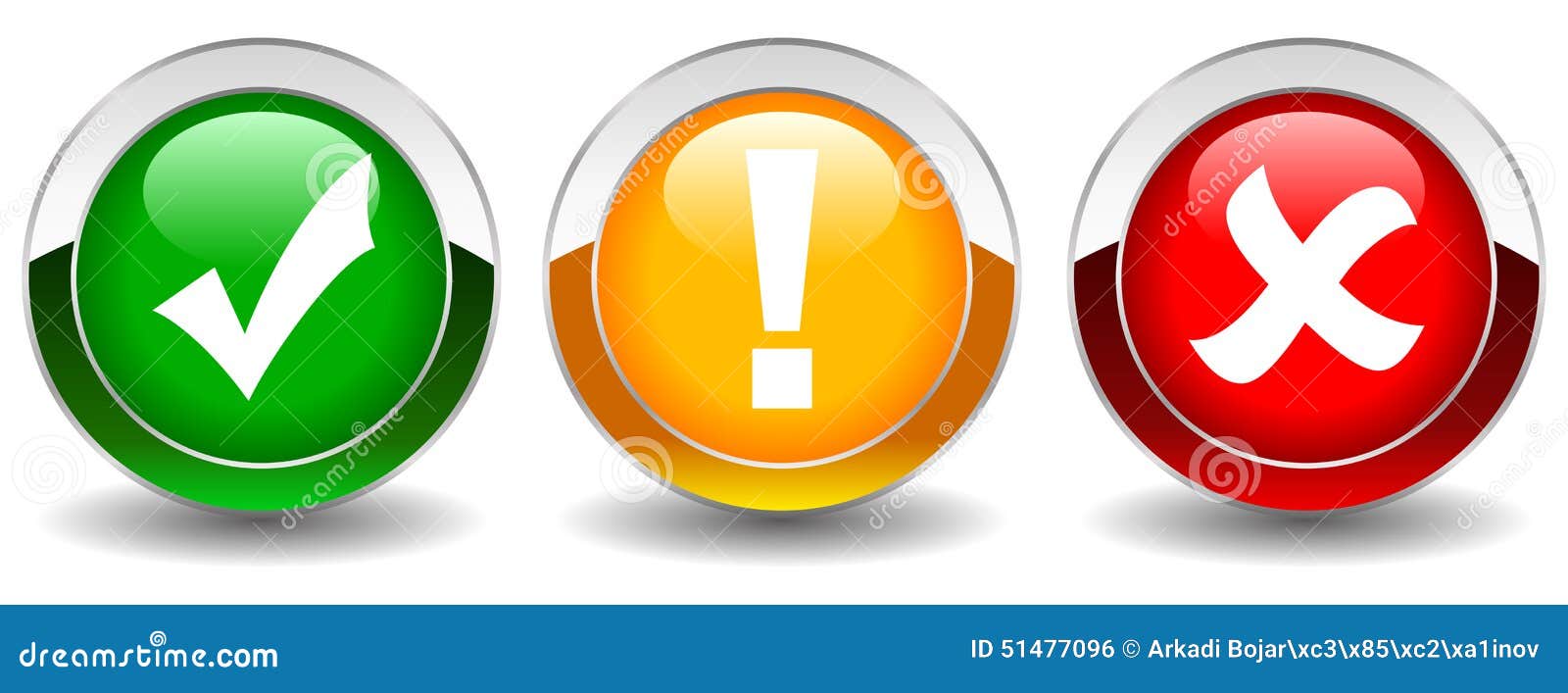 Vector Security Buttons Set Stock Vector - Illustration of attention ...