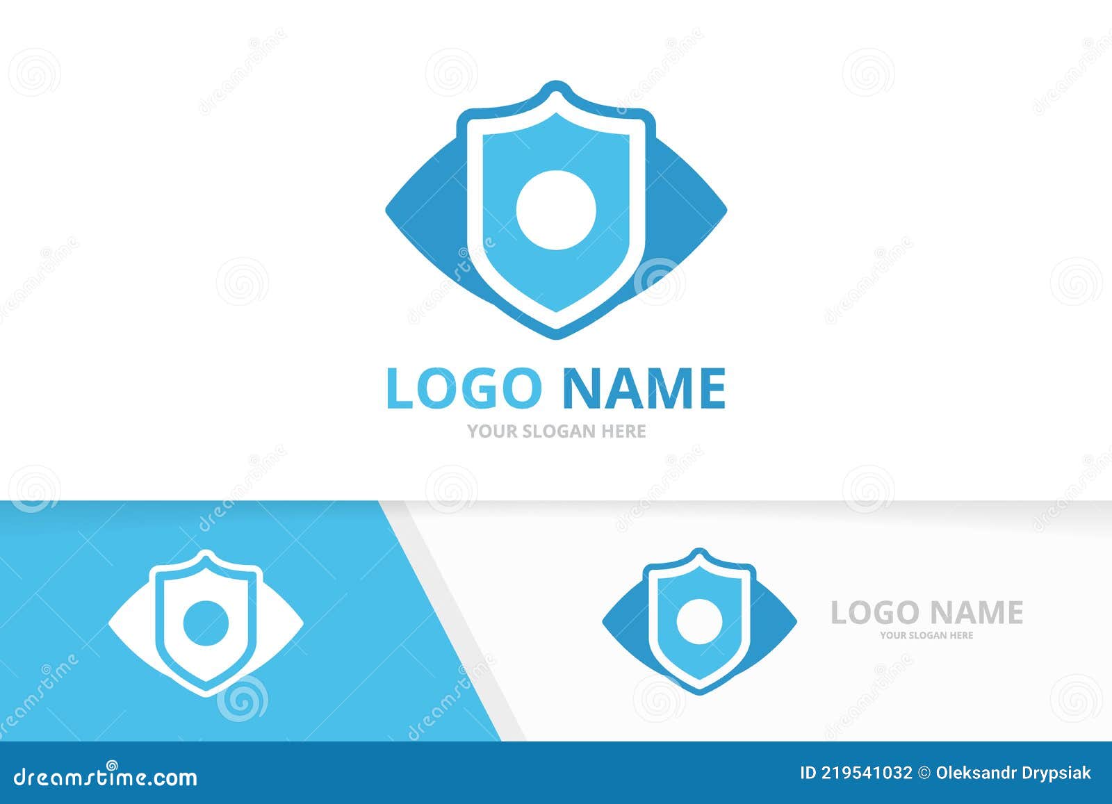 Vector Security Eye Logo Combination. Unique Guard Logotype Design ...