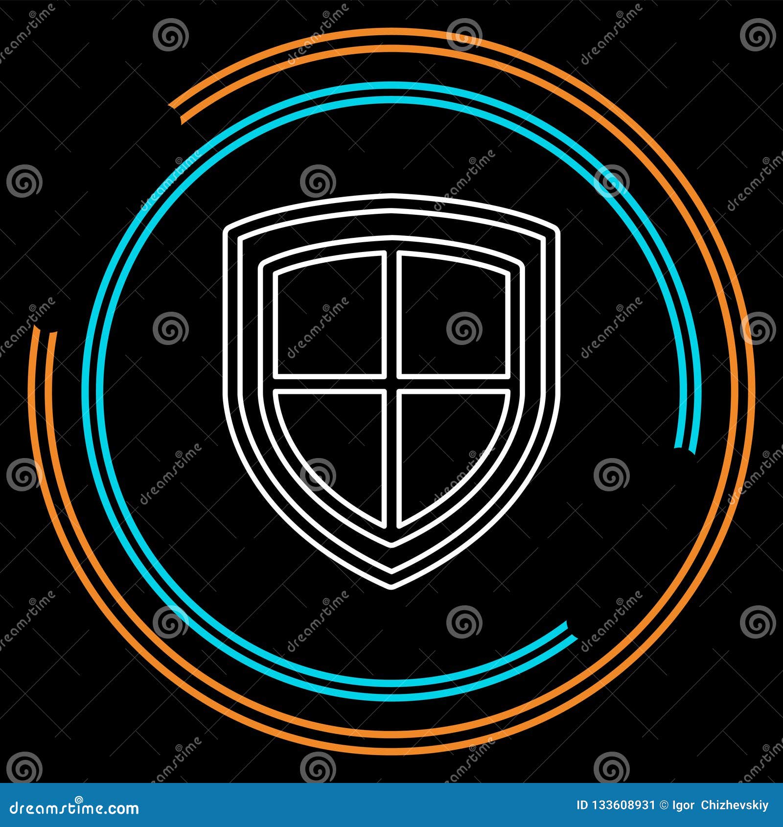 Vector Security Shield Emblem- Protection and Safety Sign, Shield Icon ... Vector Security Shield Emblem- Protection and Safety Sign, Shield Icon ...