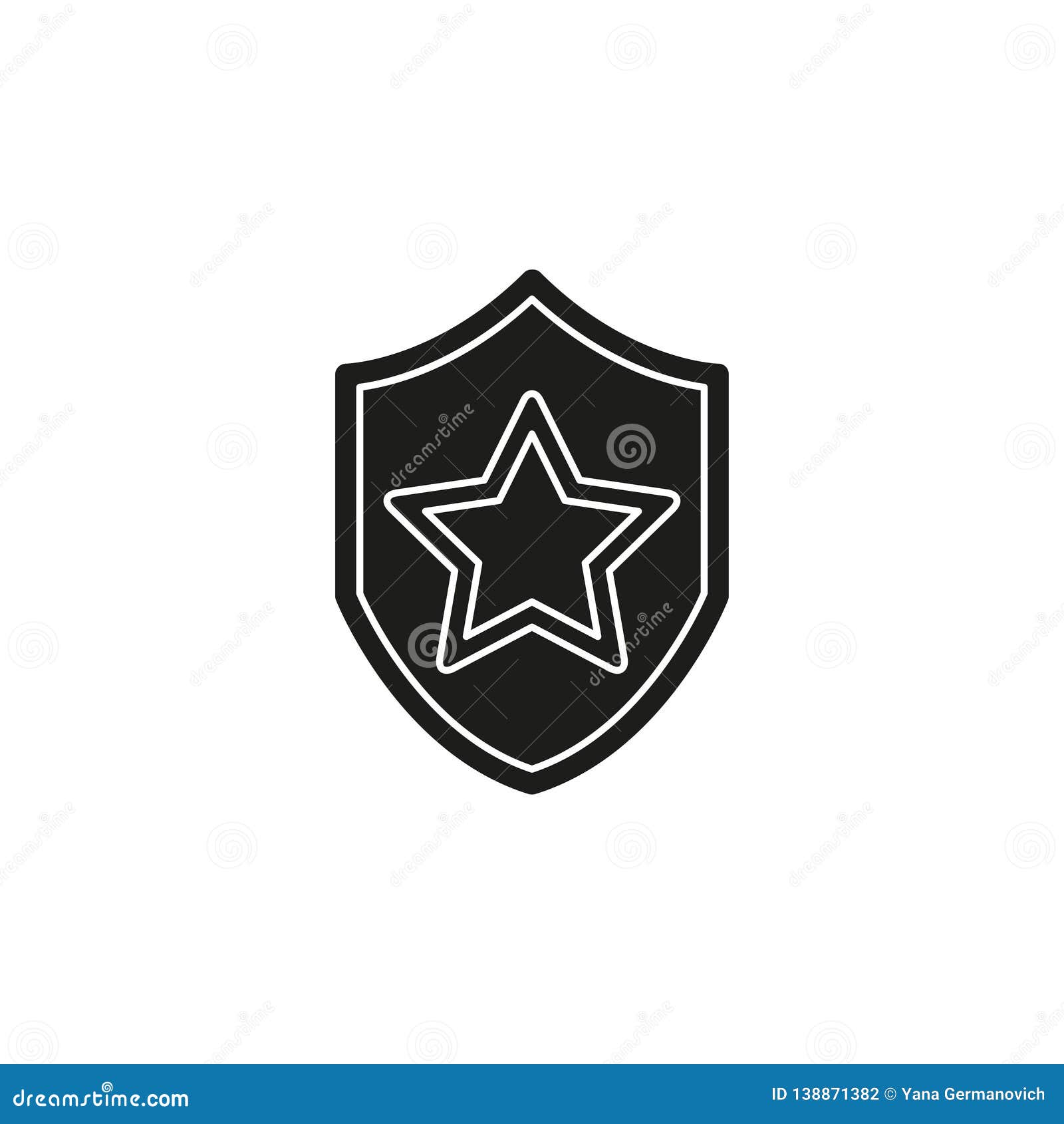 Vector Security Shield with Star Emblem- Protection and Safety Sign ... Vector Security Shield with Star Emblem- Protection and Safety Sign ...