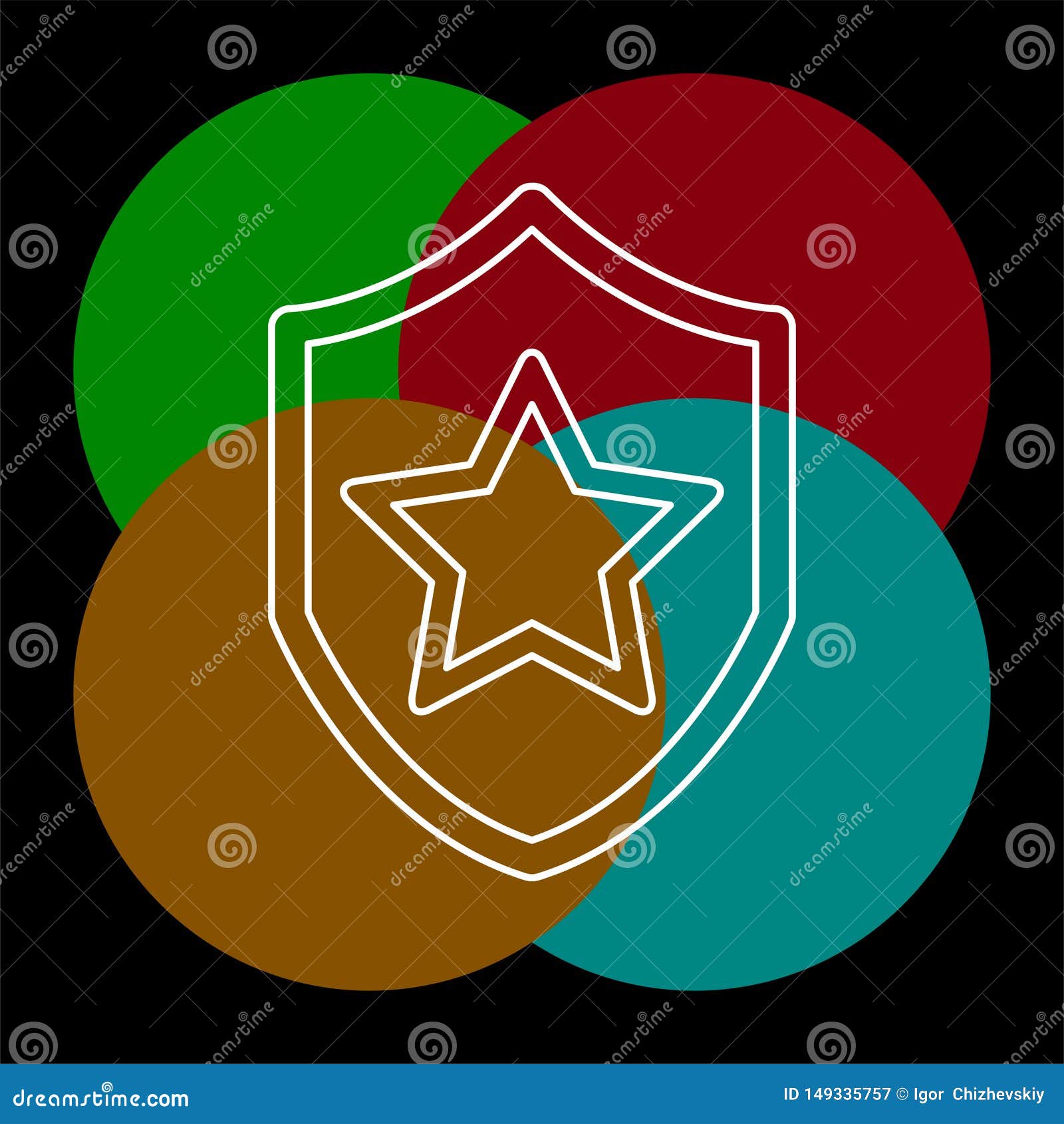 Vector Security Shield with Star Emblem Stock Vector - Illustration of ... Vector Security Shield with Star Emblem Stock Vector - Illustration of ...