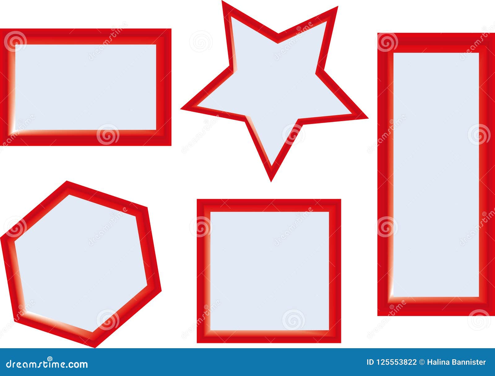 Square Edge Frames Red stock illustration. Illustration of shape ...