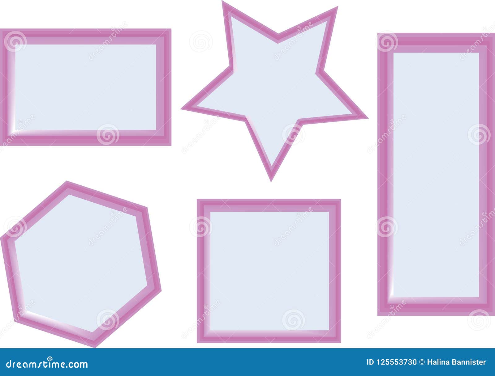 Straight Edge Frames Pink stock illustration. Illustration of square ...