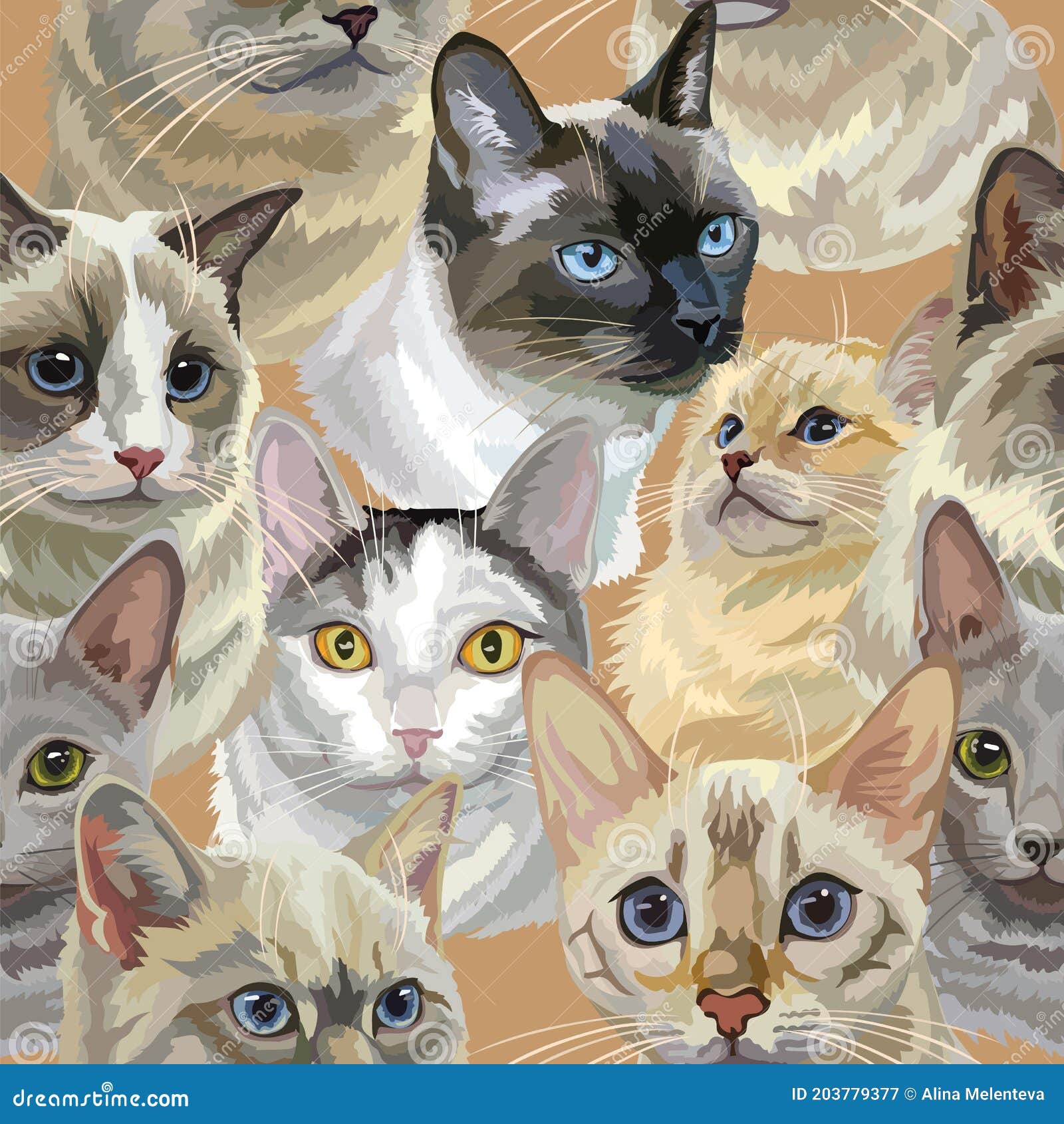 Two Realistic Cats Looking At The Camera Facial Expressions Generated ...