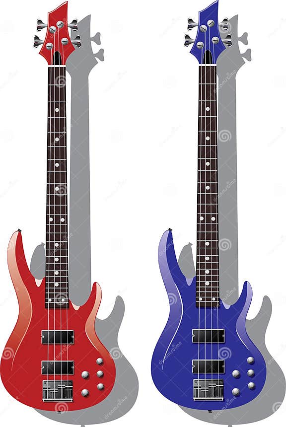 Vector Series. Electric Bass Stock Vector - Illustration of bass ...