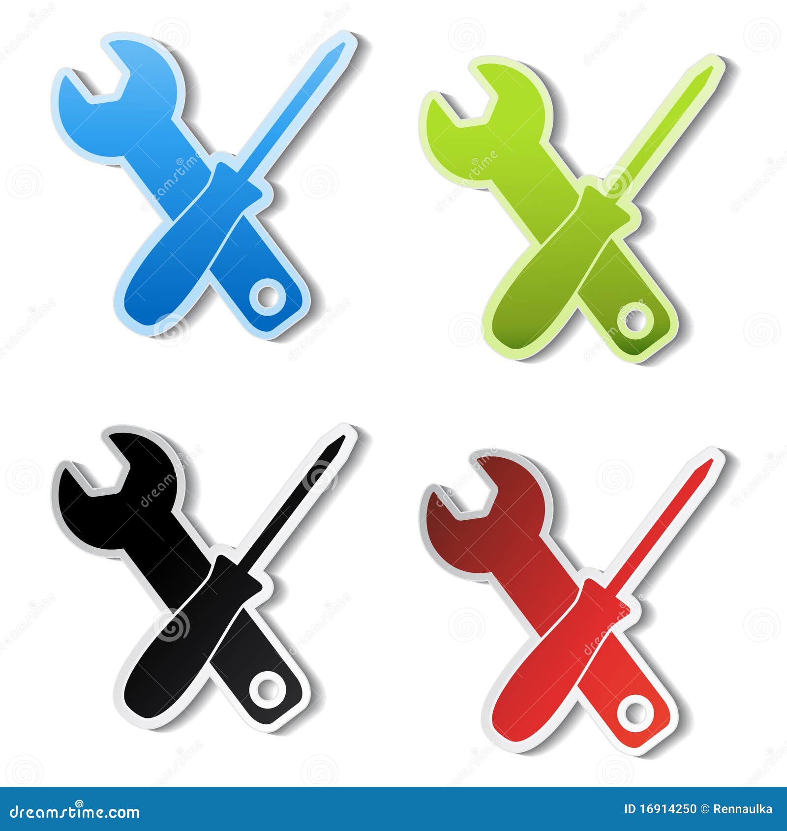 Vector service stickers stock vector. Illustration of advantage - 16914250