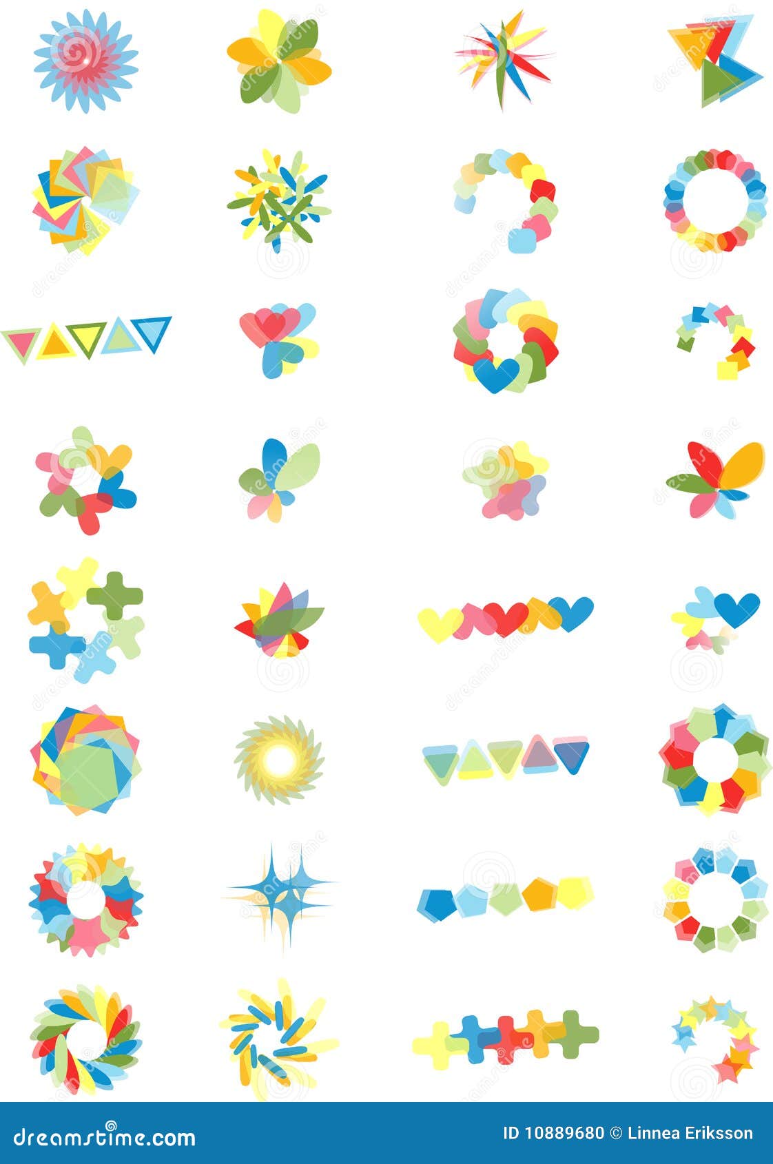 Vector Set of 32 Corporate Design Elements Stock Vector - Illustration ...