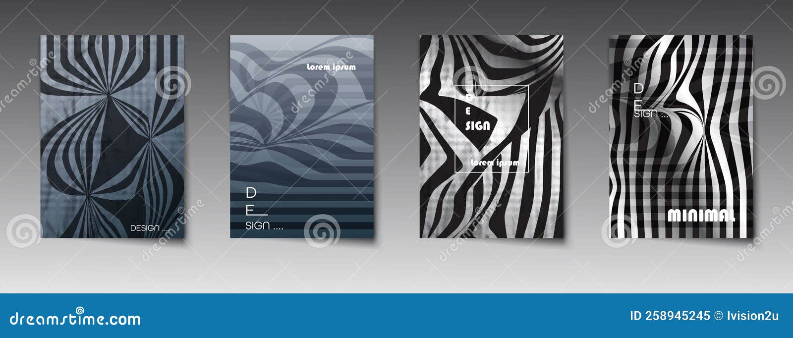 Vector Set of Abstract Black Line Pattern Background.Minimal Modern ...