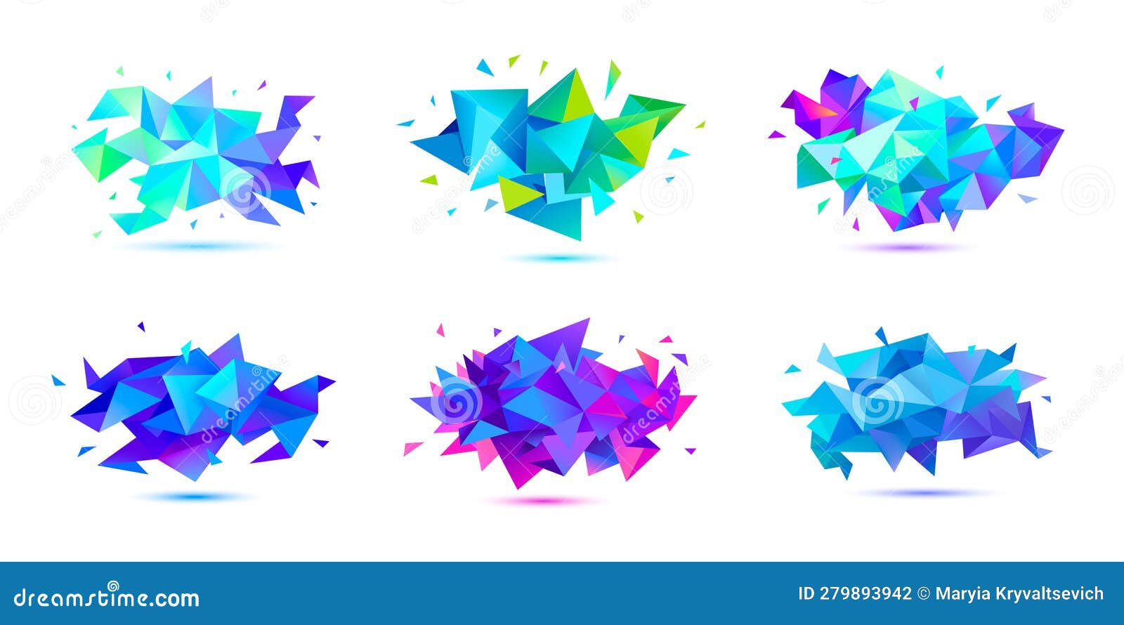 Polygon Modern Brochure Layout Design Template.Flyer Leaflet Cover ...