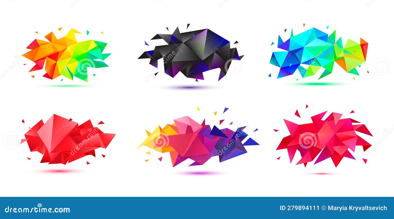 Polygon Modern Brochure Layout Design Template.Flyer Leaflet Cover ...