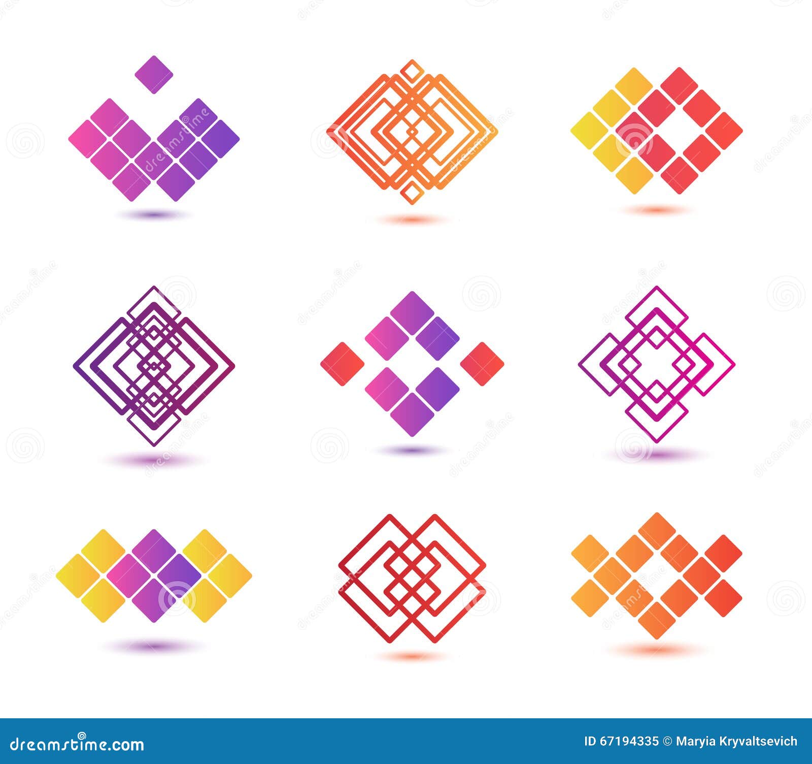 Vector Set of Abstract Geometric Logos Stock Vector - Illustration of ... Vector Set of Abstract Geometric Logos Stock Vector - Illustration of ...