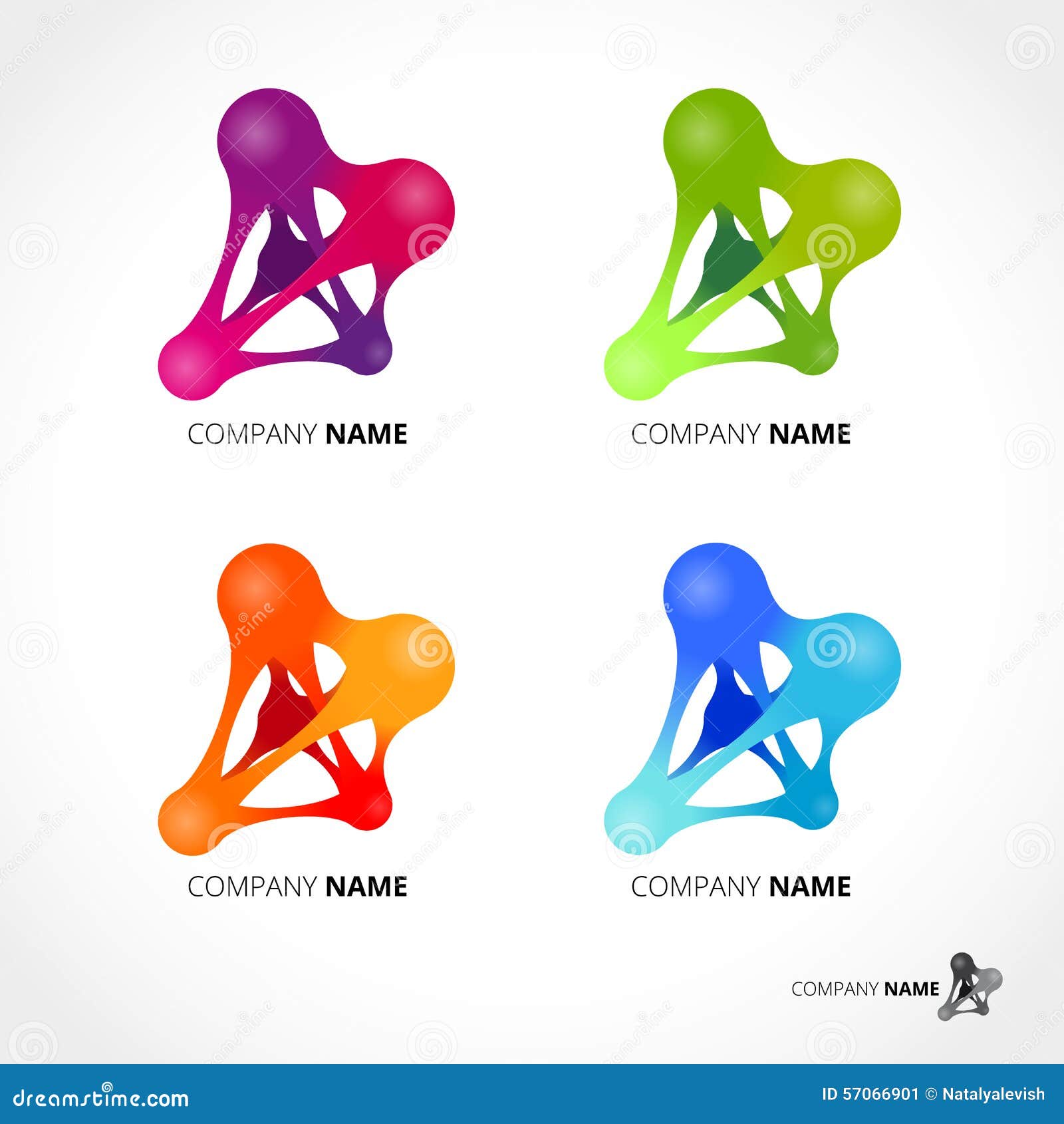 Vector Set of Abstract Metaball Elements Stock Vector - Illustration of ...