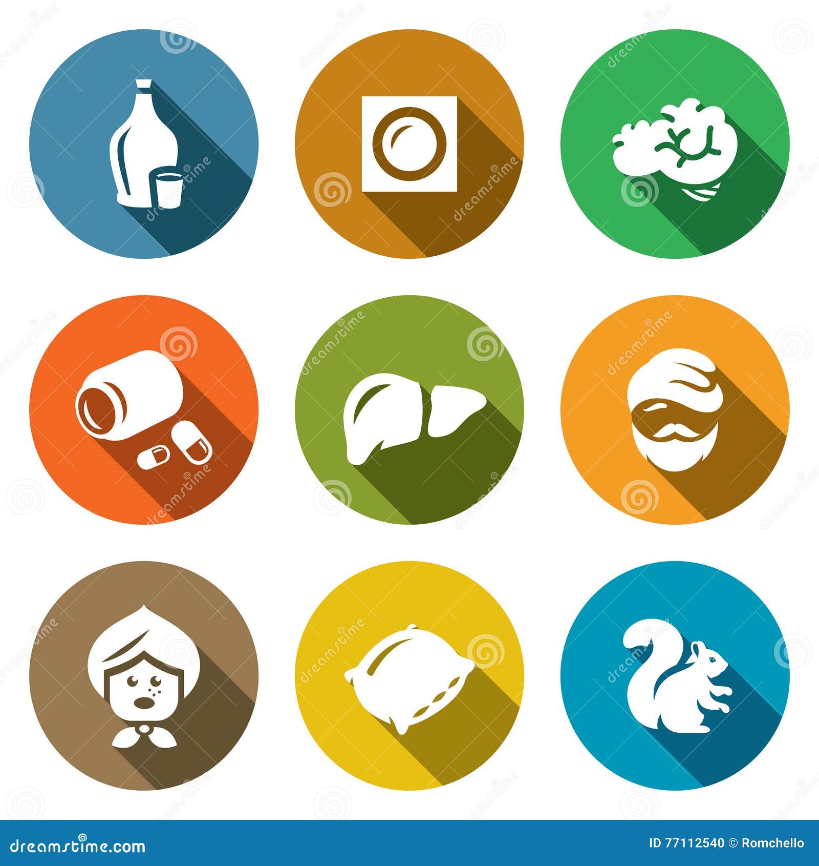 Vector Set of Alcohol Addiction Icons. Stock Vector - Illustration of ...
