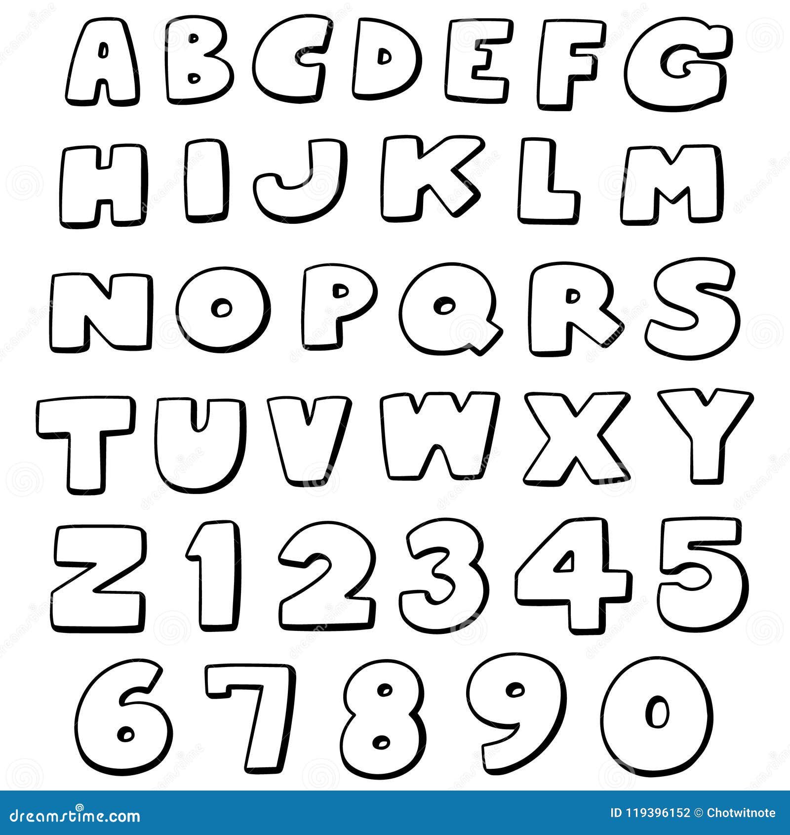 Vector Set of Alphabet and Number Stock Vector - Illustration of design ... Vector Set of Alphabet and Number Stock Vector - Illustration of design ...